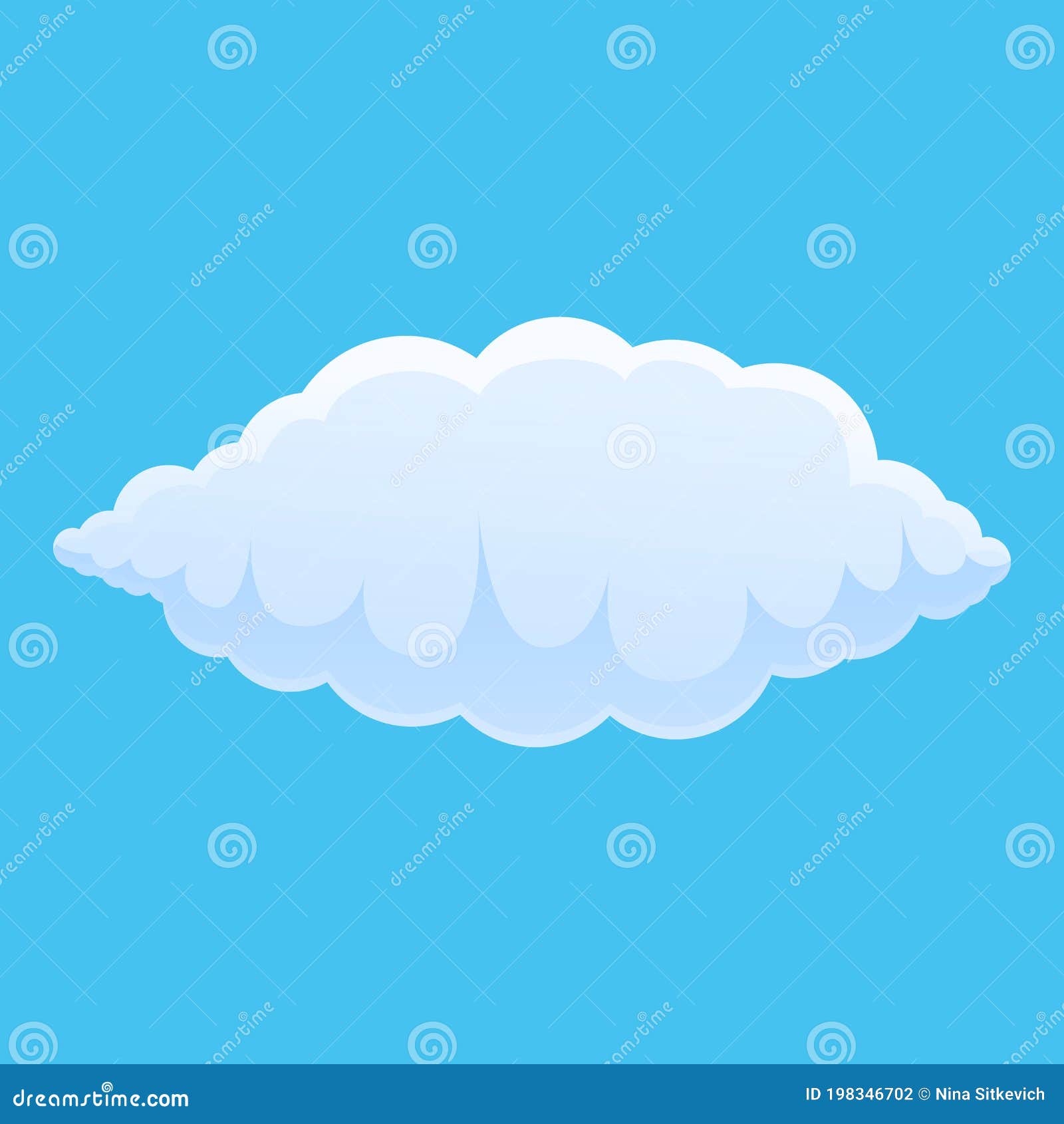 Heaven Cloud Icon, Cartoon Style Stock Vector - Illustration of ...
