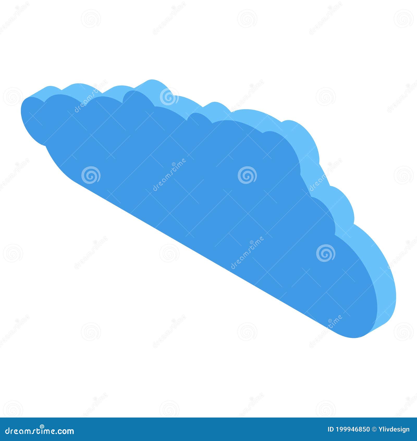 Heaven Cloud Icon, Isometric Style Stock Vector - Illustration of ...