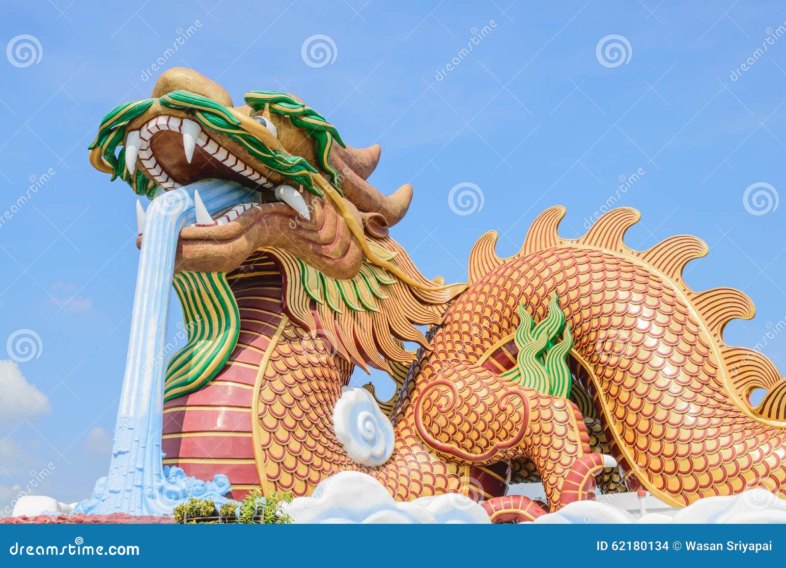 Heaven Dragon stock photo. Image of asian, town, thailand - 62180134