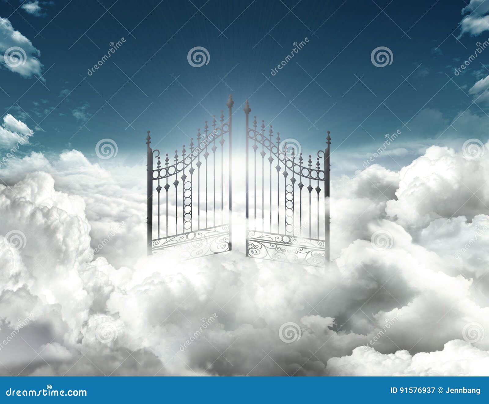 Heaven gate stock image. Image of exit, paradise, steel - 91576937