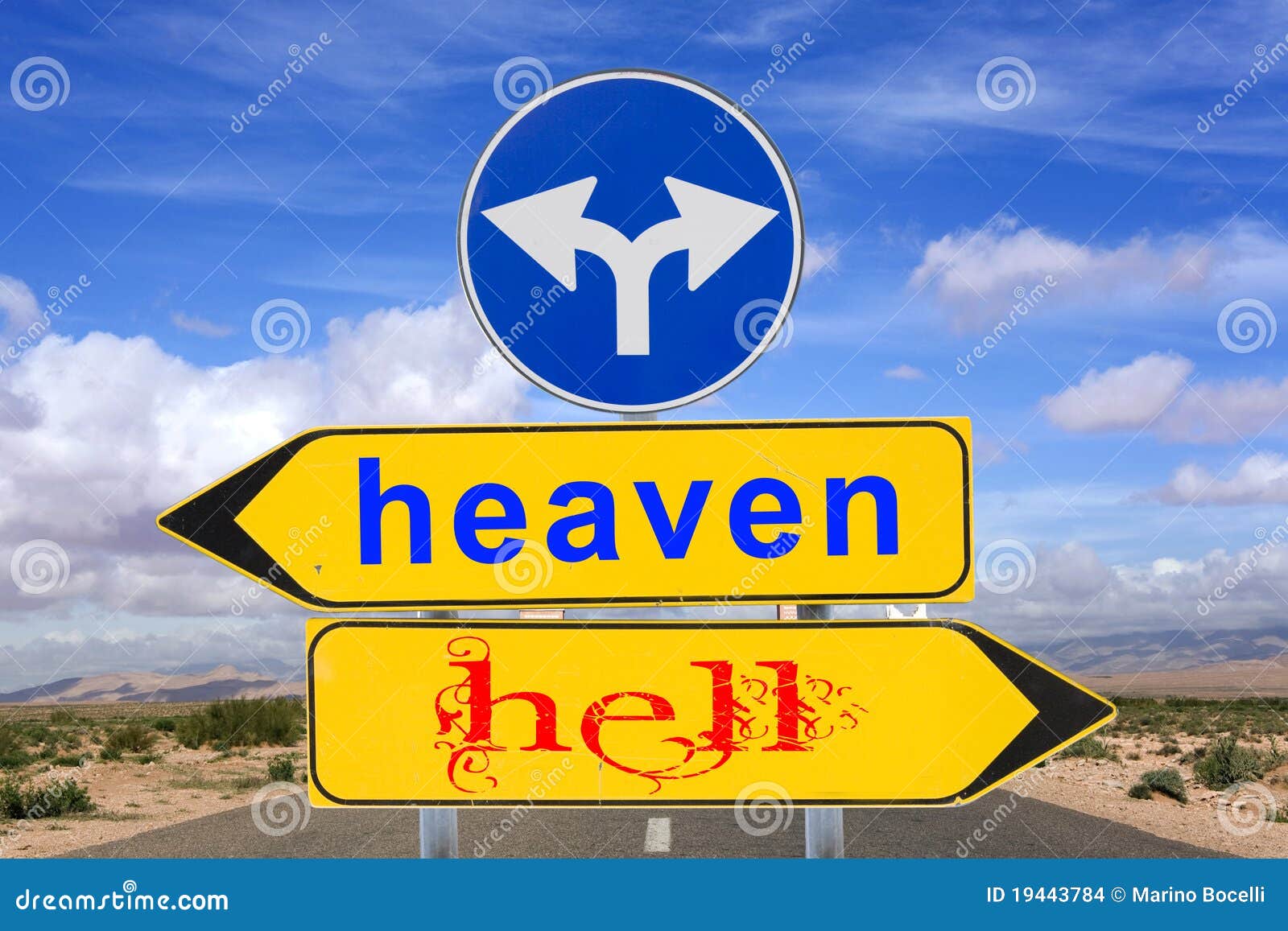 Heaven And Hell Sign