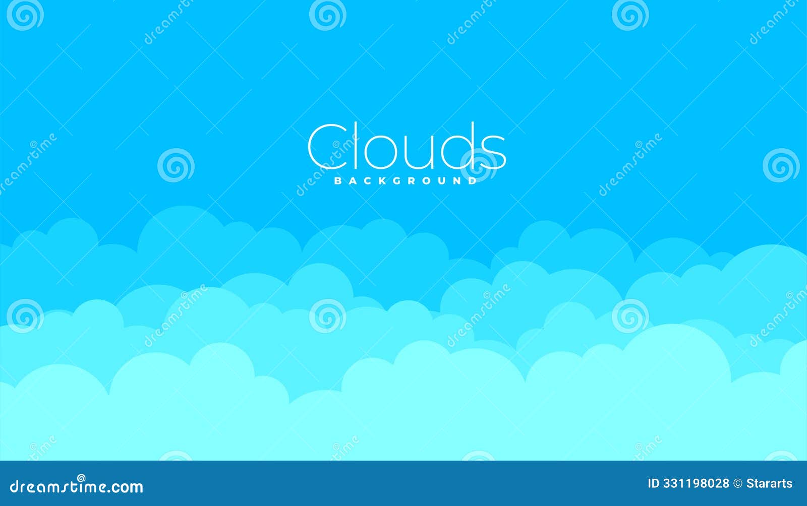 Heaven Inspired Paper Clouds Sky Wallpaper for Cartoon Backdrop Stock ...