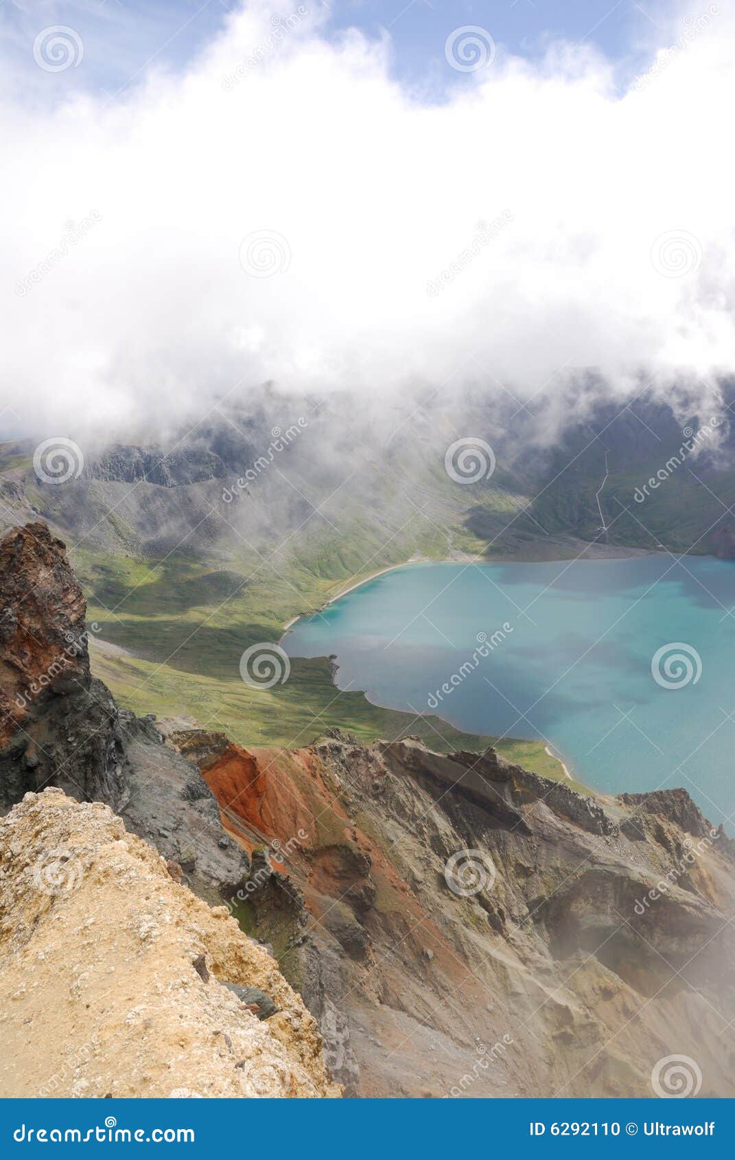 Heaven Lake of Changbaishan Stock Photo - Image of skies, stones: 6292110