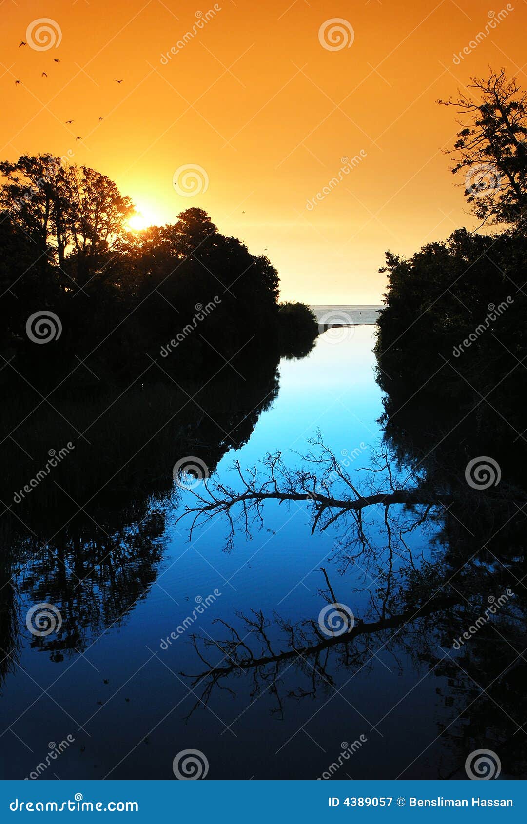 Heaven landscape stock image. Image of water, sunset, heaven - 4389057