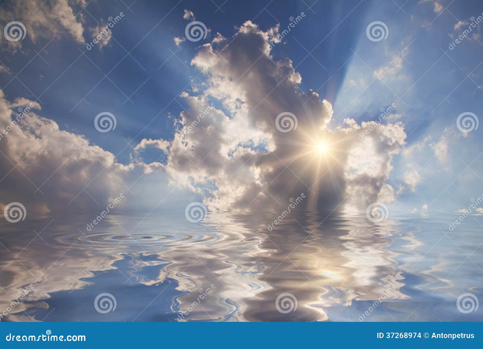 Heaven light in the clouds stock photo. Image of atmosphere - 37268974