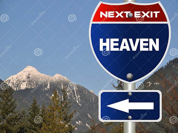 Heaven road sign stock image. Image of symbol, issue - 20469045
