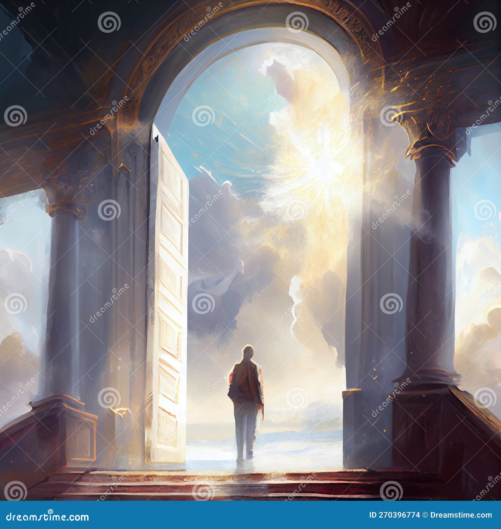 Heaven& X27;s Gate Entrance. AI Generated Stock Photo - Image of heaven ...