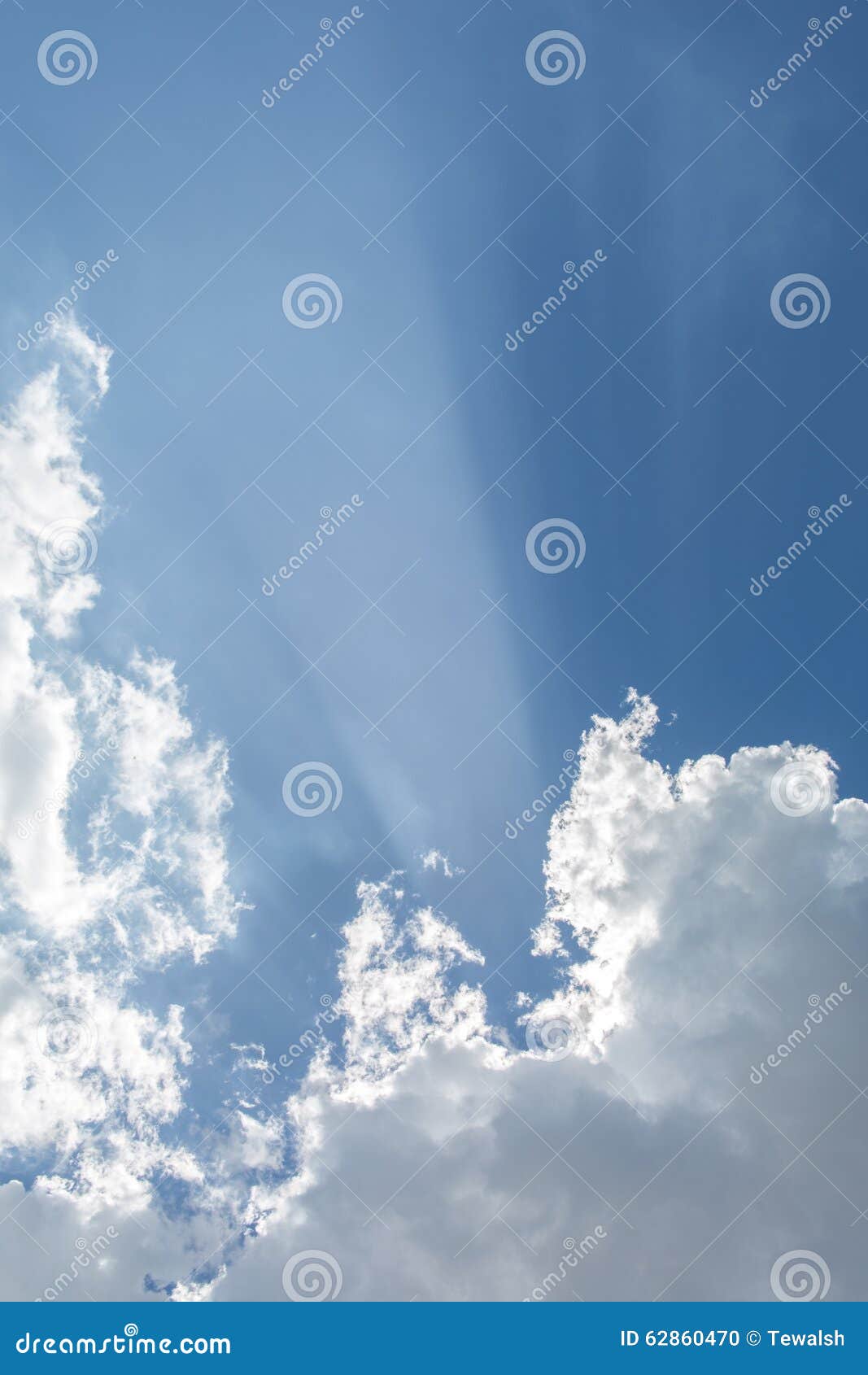 Sunbeams in Clouds stock photo. Image of clarity, radiance - 62860470