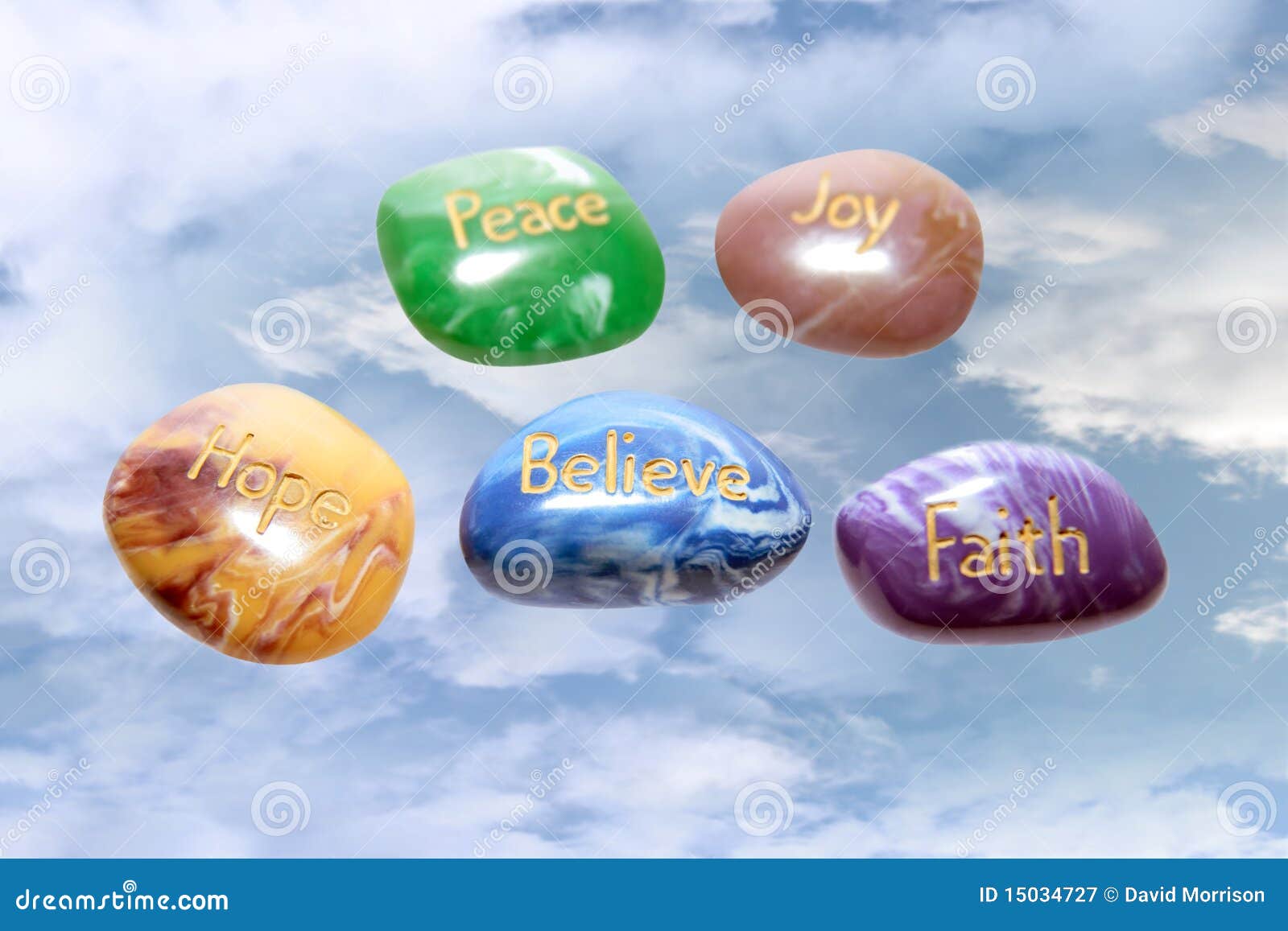Heavenly Affirmation Stones Stock Image - Image of believe, pebbles ...