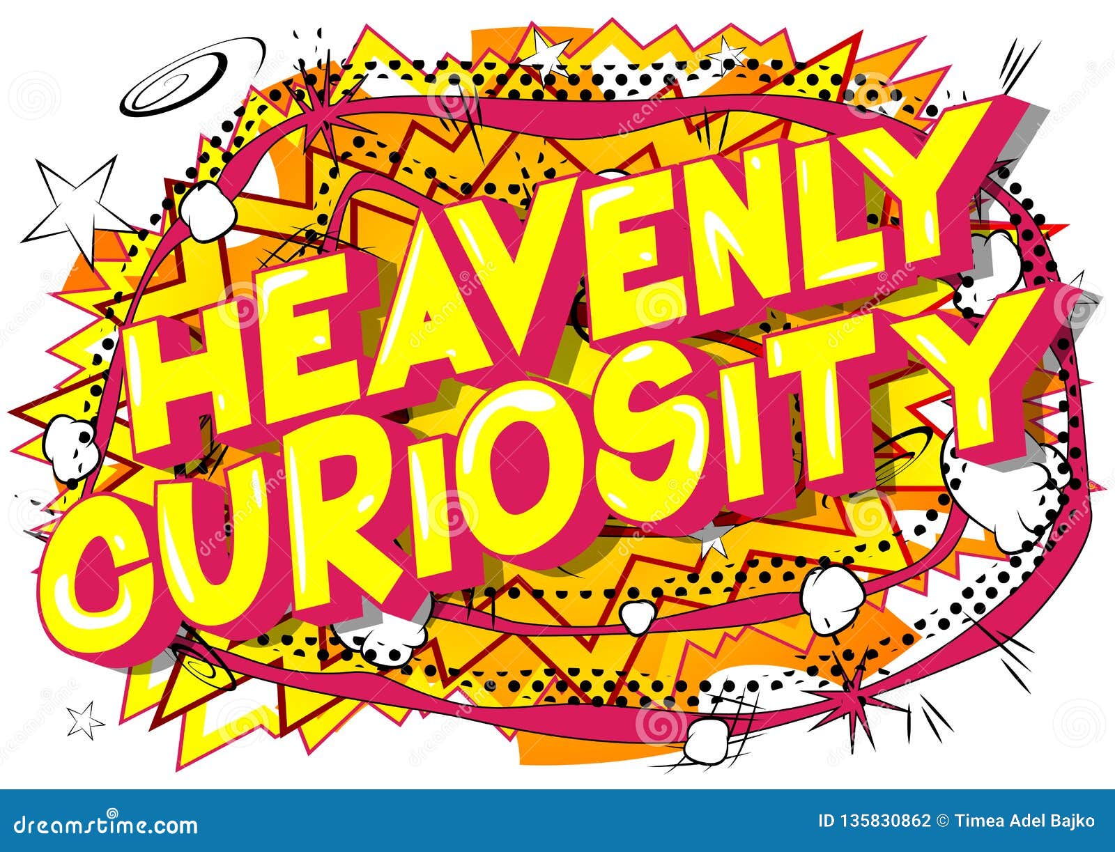 Heavenly Curiosity - Comic Book Style Words. Stock Vector ...