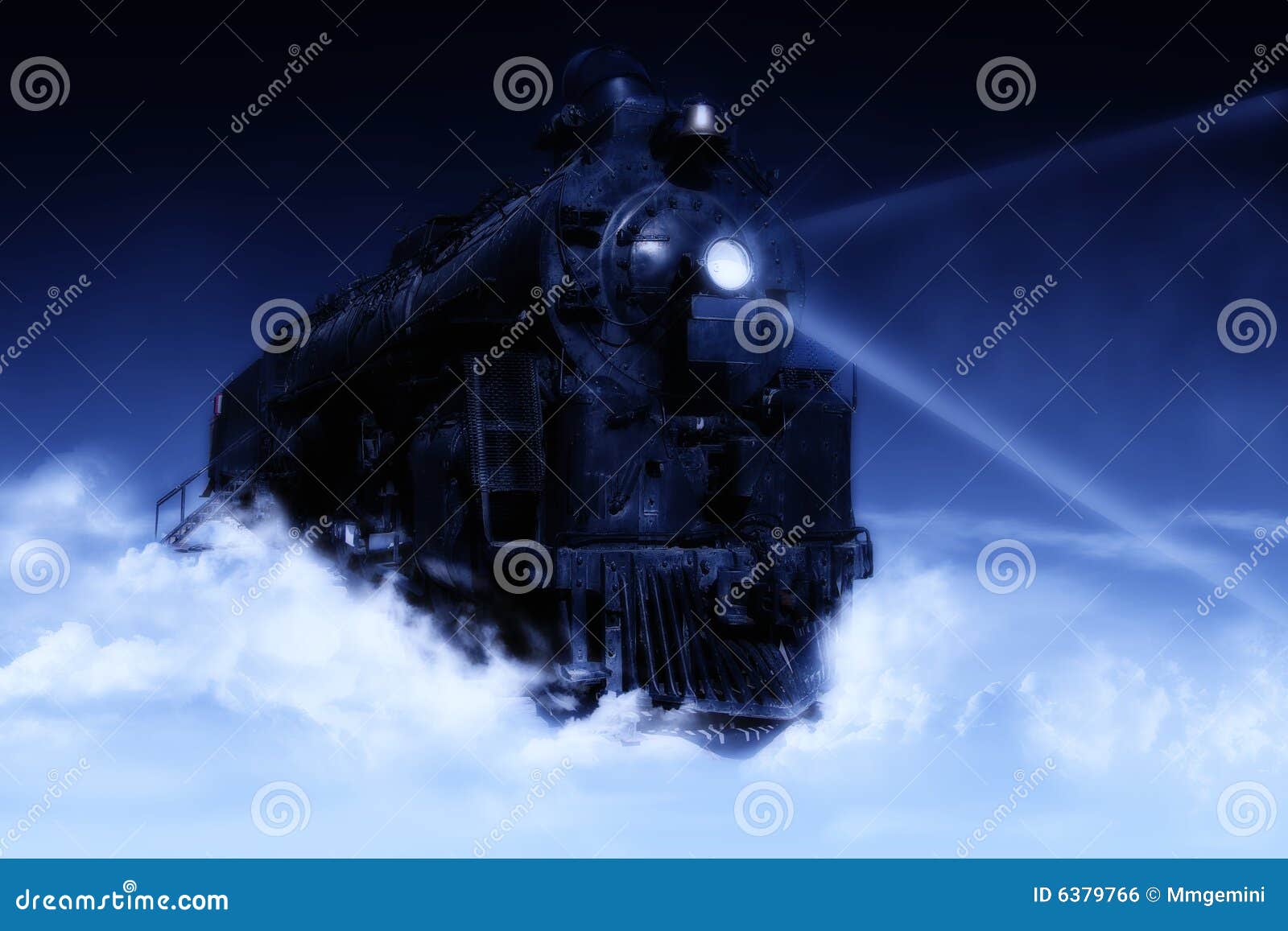 Heavenly train stock illustration. Illustration of dark - 6379766