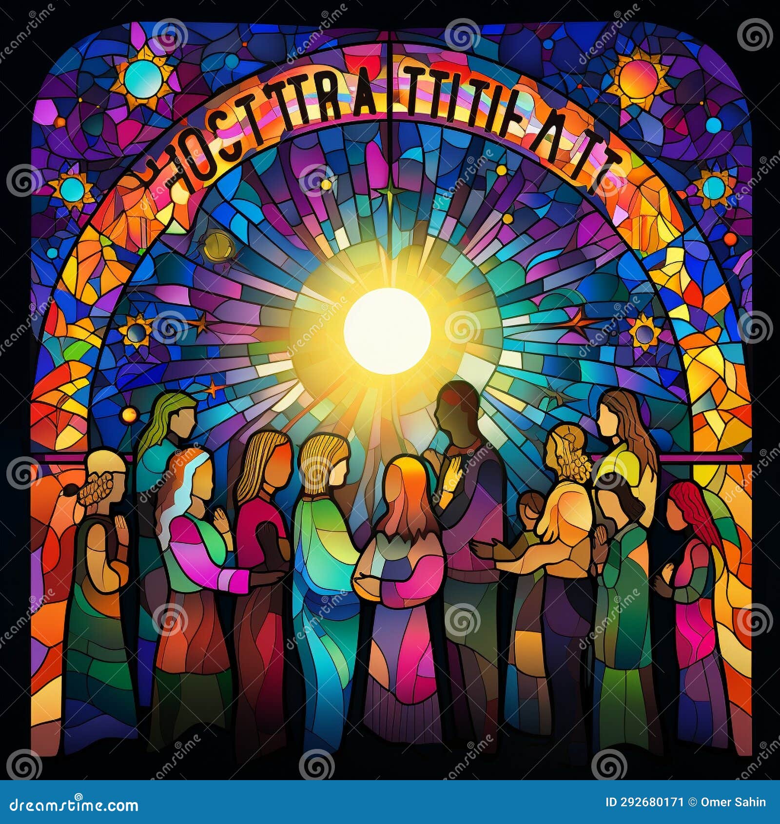 Heavenly Unity: Marking the Sacred Bond in Faith Stock Image - Image of ...