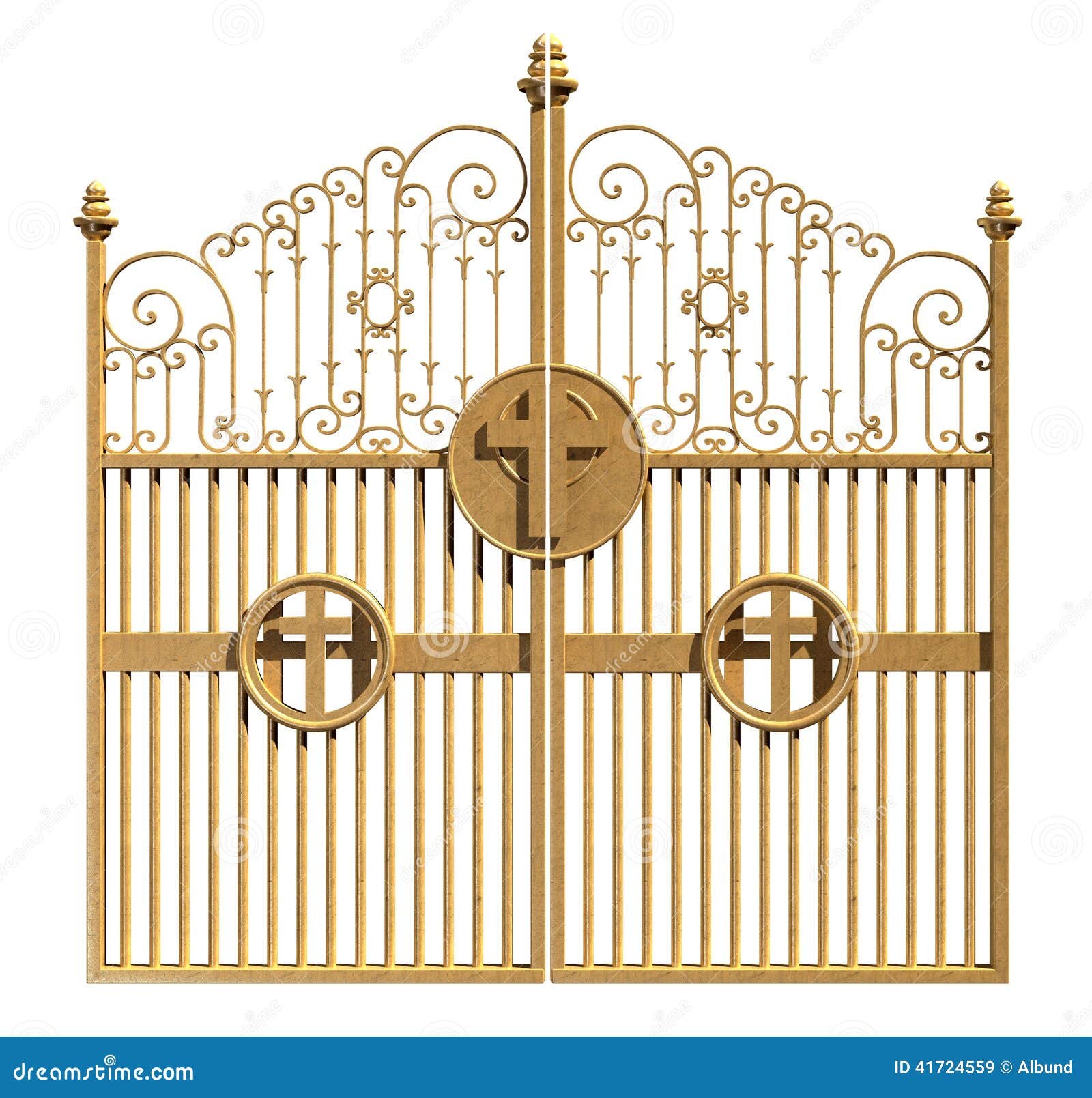 Heavens Golden Gates Isolated Stock Illustration Illustration Of Entrance Passage 41724559