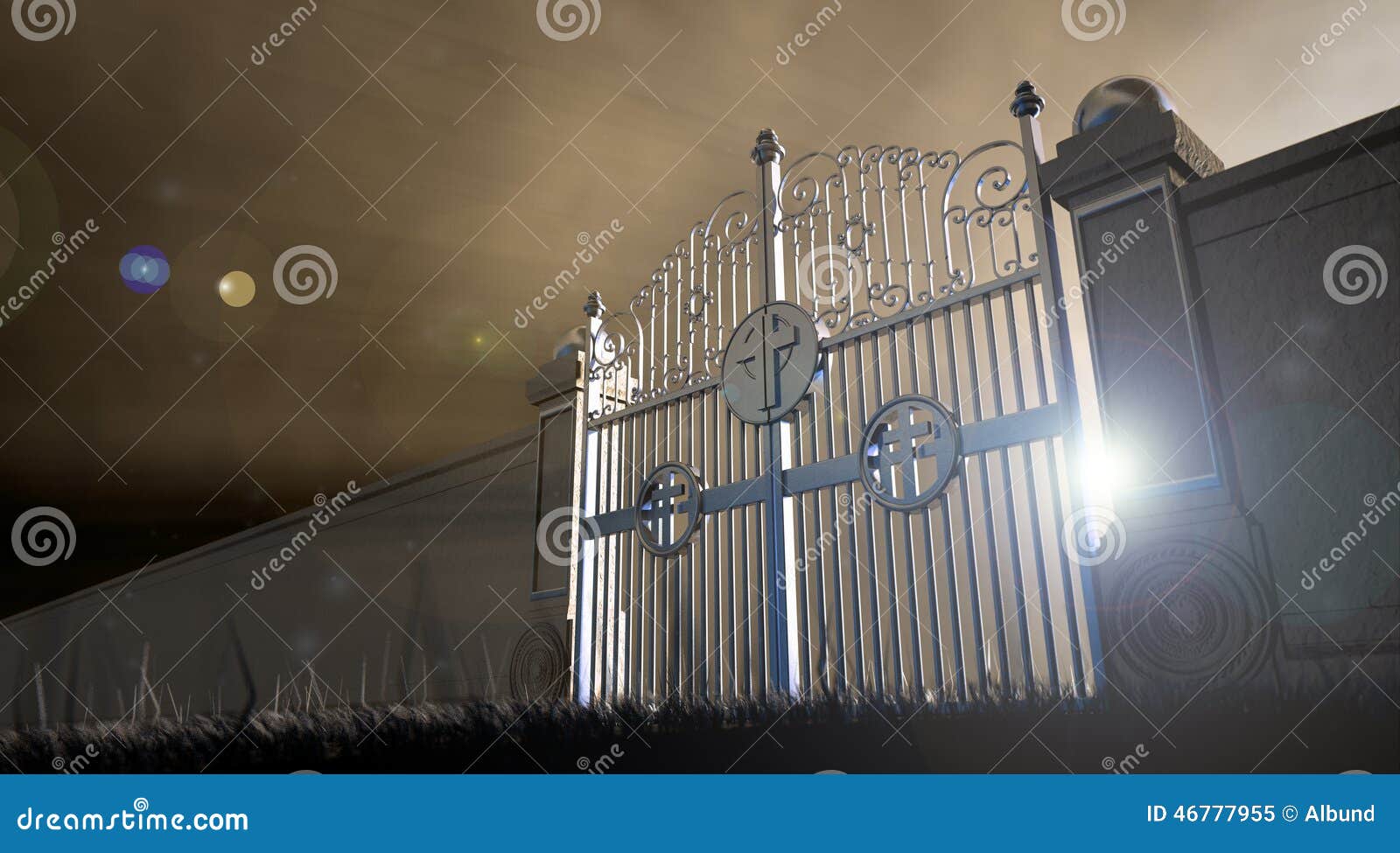 Heavens Open Gates Royalty-Free Stock Photography | CartoonDealer.com ...