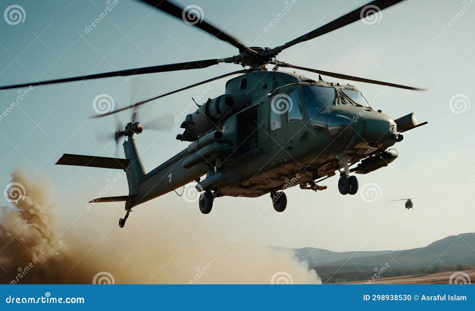 Helicopter Gunship Silhouette Cartoon Vector | CartoonDealer.com #88500141