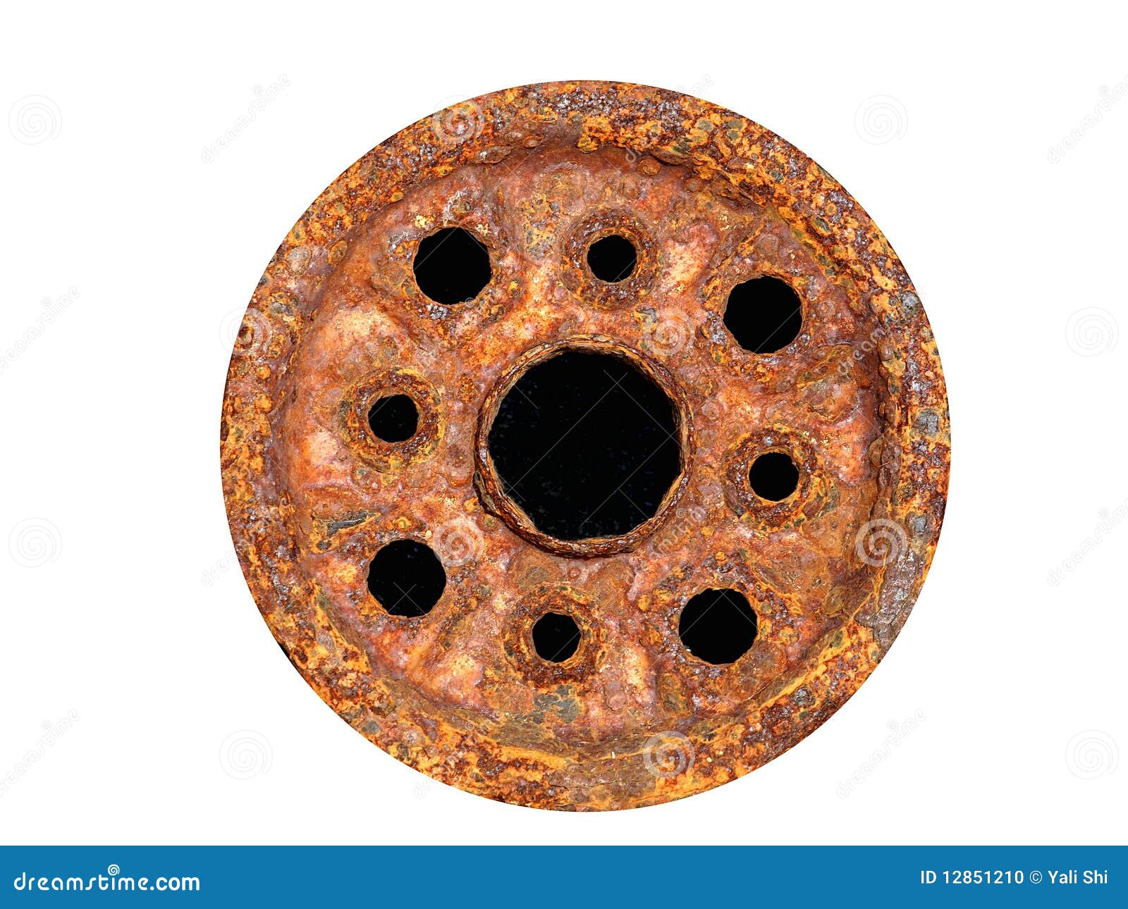 Heavily Corroded Wheel stock photo. Image of useless - 12851210