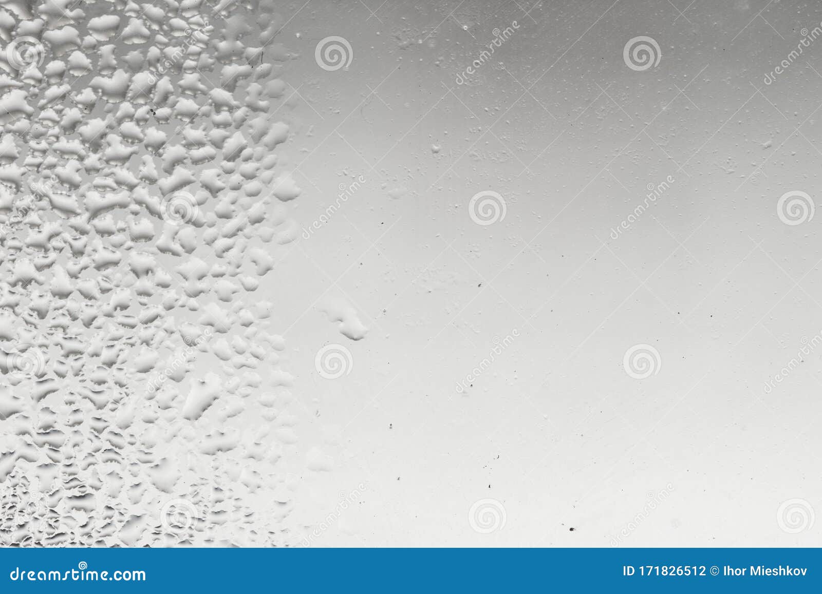Heavily Misted Glass Windows with Water Drops Stock Photo - Image of ...