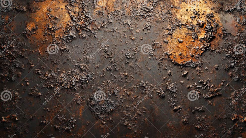 Heavily Rusted Metal Surface Texture Background Stock Illustration ...