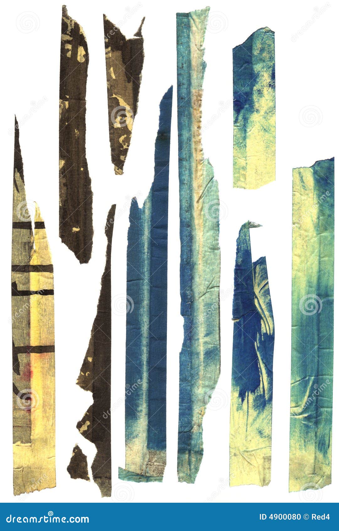 Heavily Stained Old Masking Tape Stock Illustration - Illustration of ...