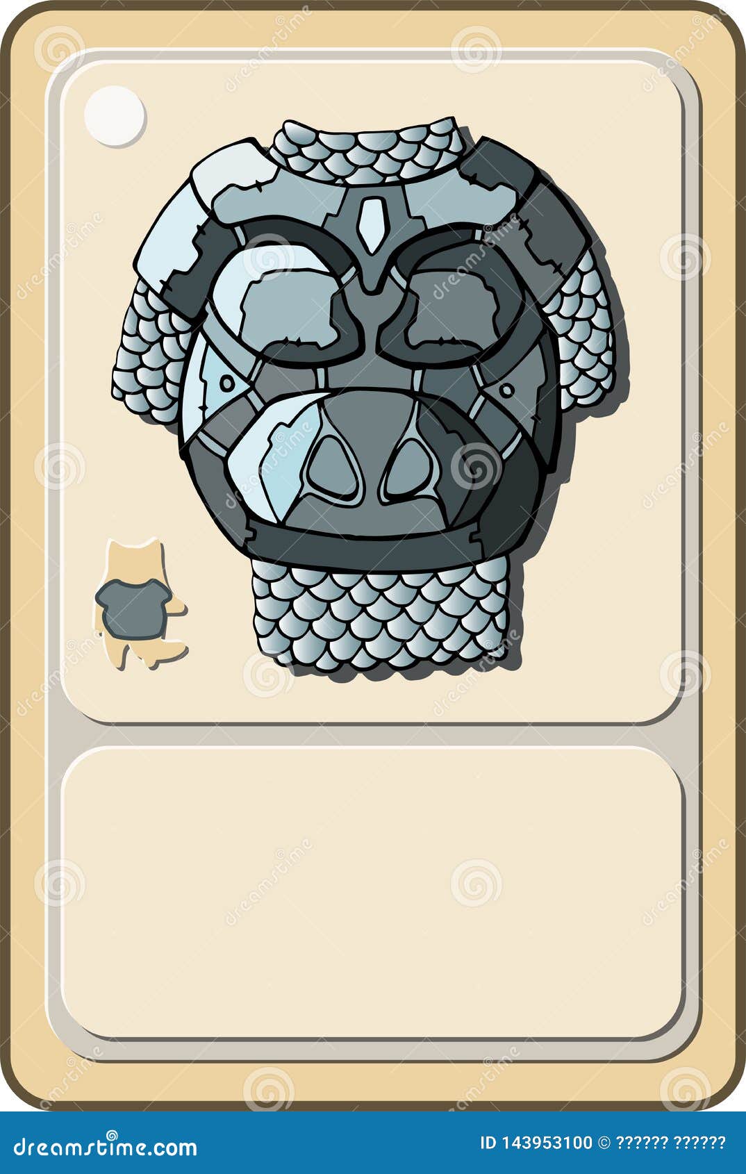 Heavy Armor for Game Design Stock Vector - Illustration of interface ...