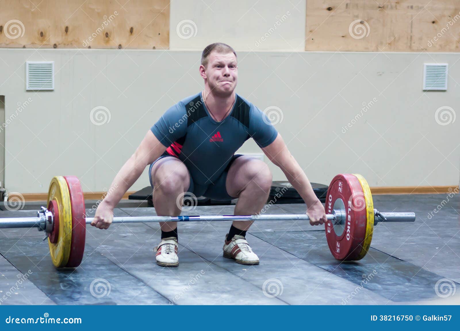 Heavy Athletics, Weightlifter. Editorial Image - Image of barbell ...
