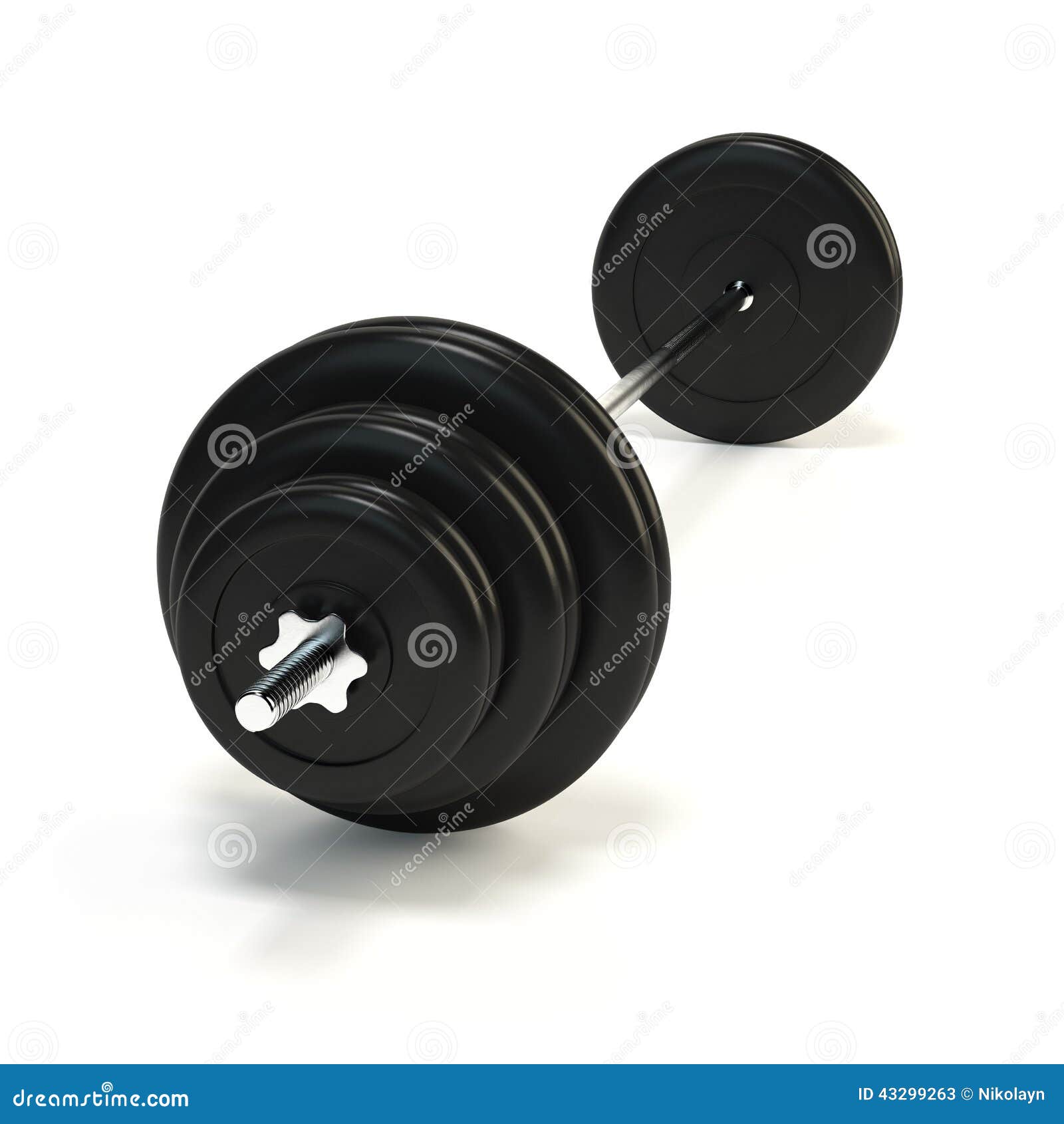 Heavy barbell stock illustration. Illustration of athletic - 43299263