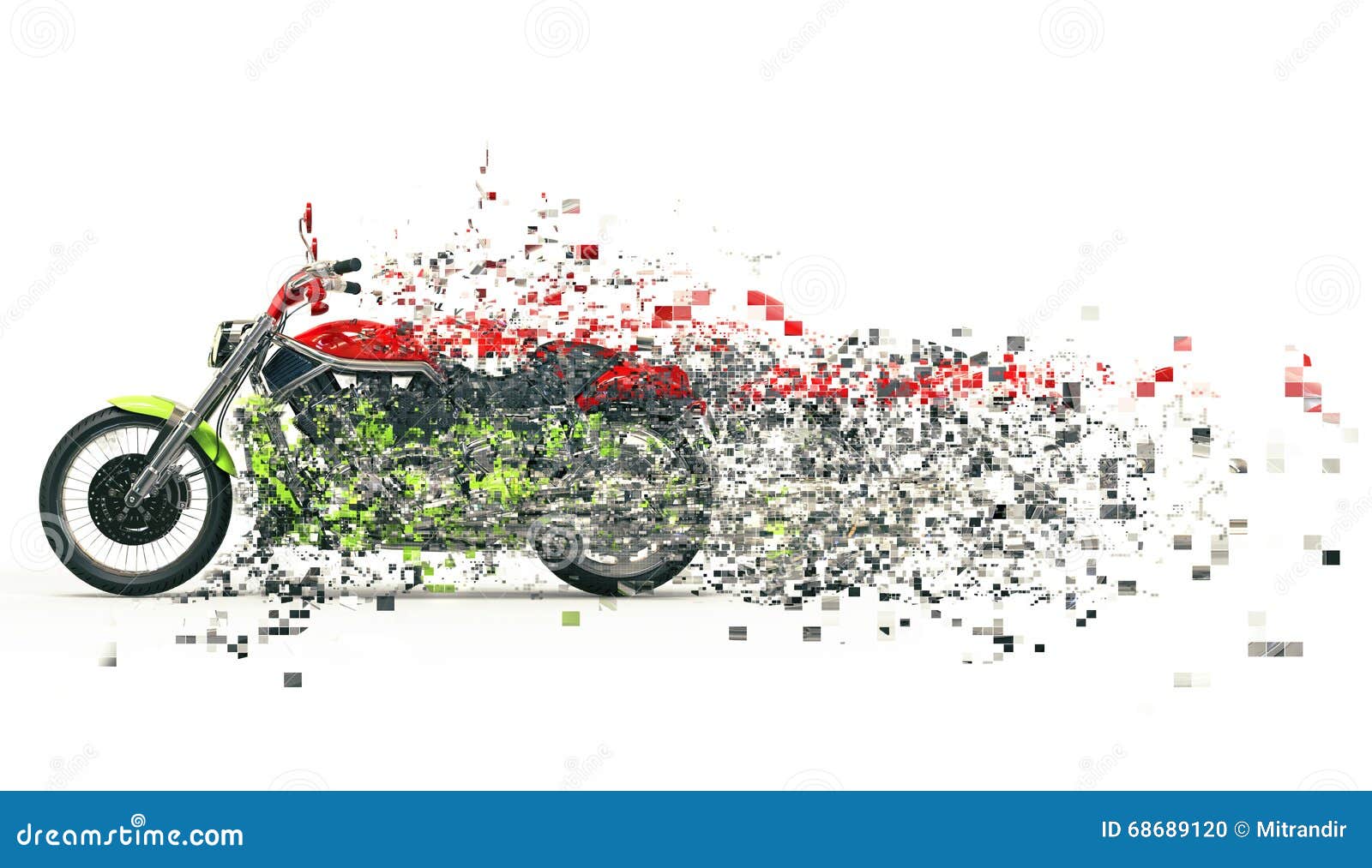 8-bit Pixel Art: Harley-davidson Rider On Motorcycle Overlooking Lake ...