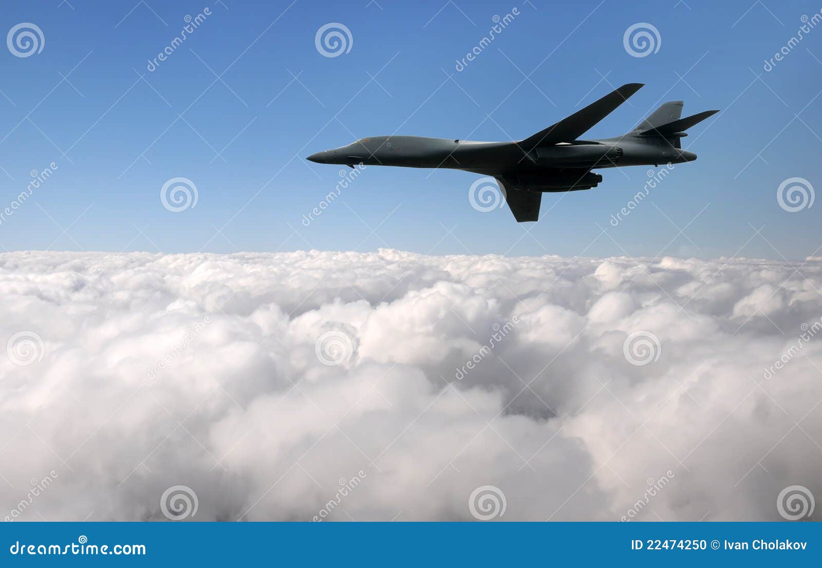 Heavy bomber in flight stock photo. Image of nuclear - 22474250