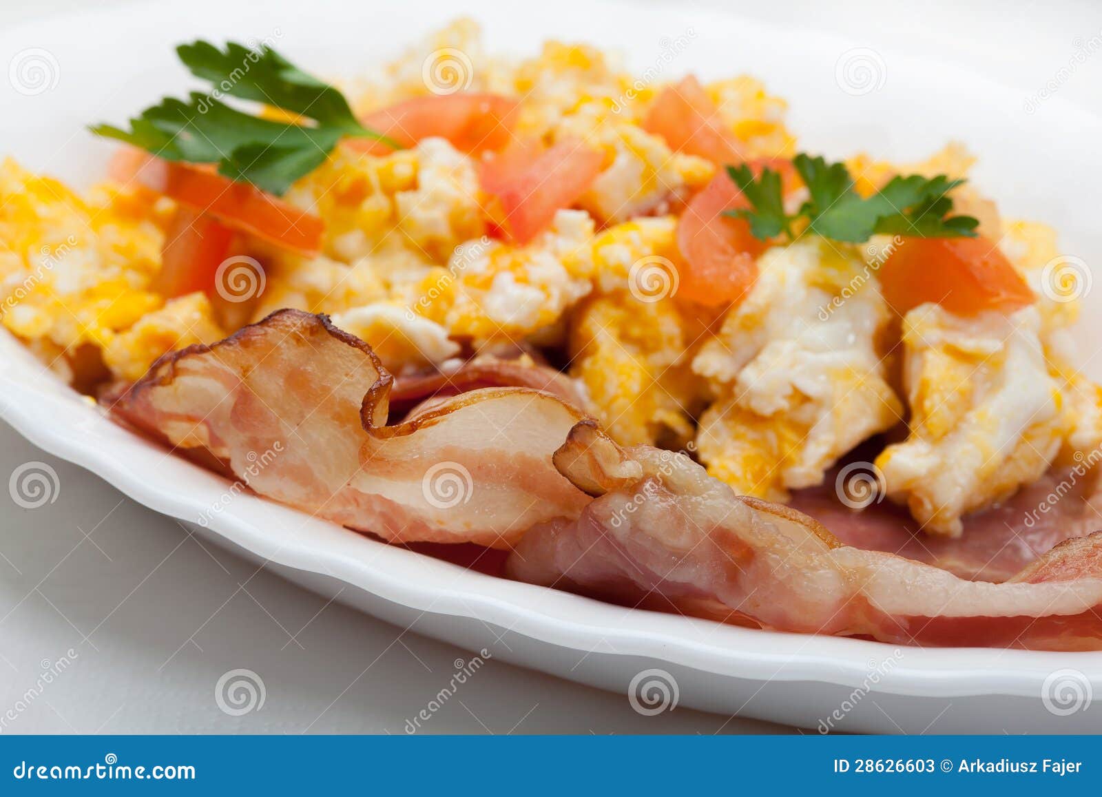 Heavy breakfast stock image. Image of paprika, bacon - 28626603