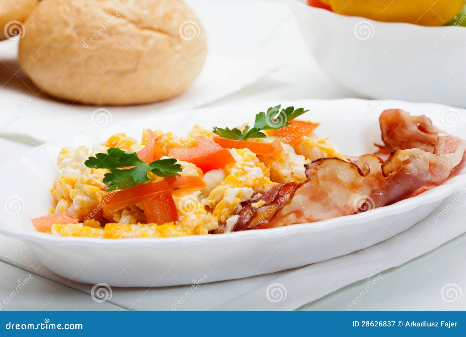 Heavy breakfast stock image. Image of bread, breakfast - 28626837