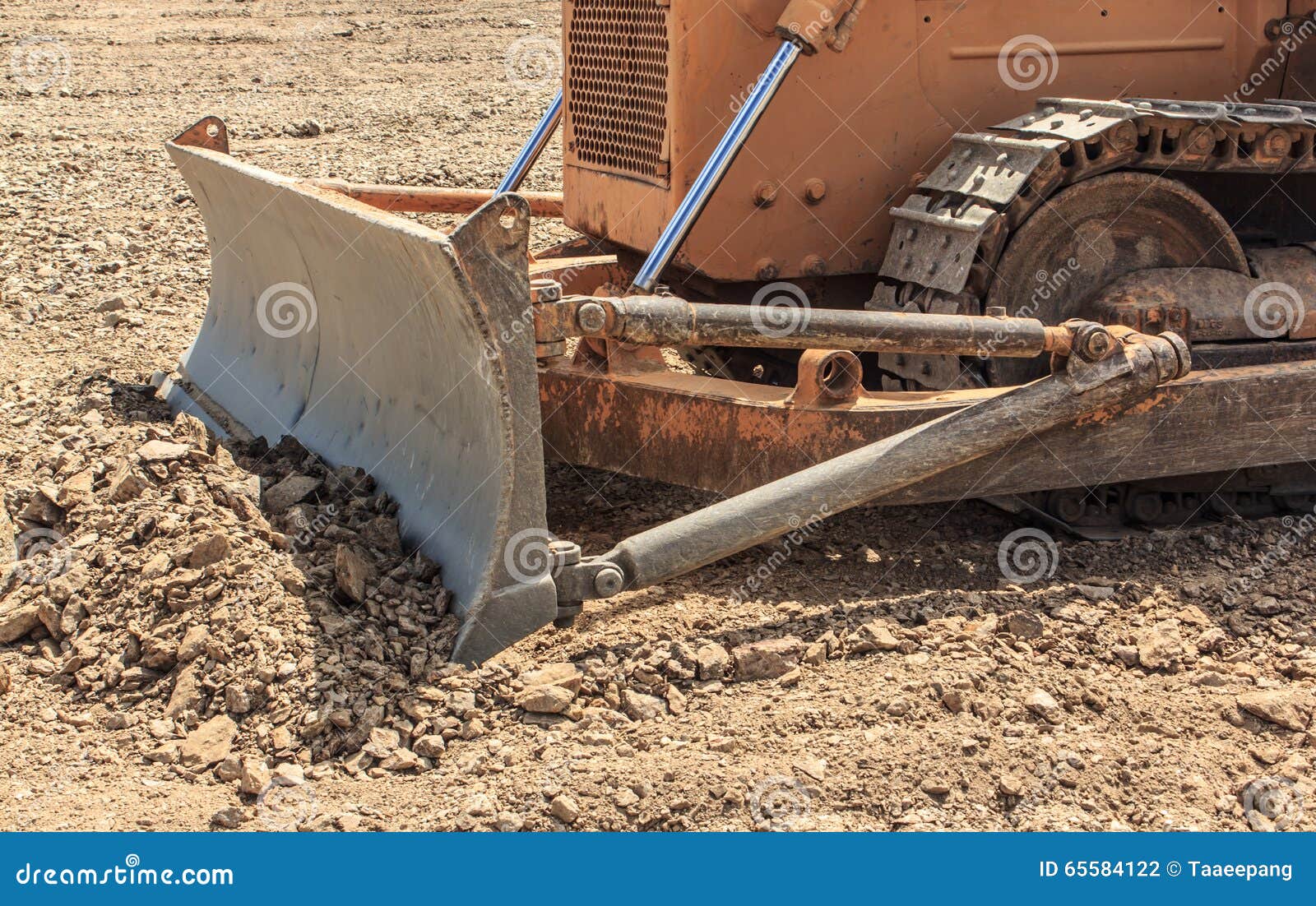 Heavy Bulldozer stock photo. Image of construction, loader - 65584122