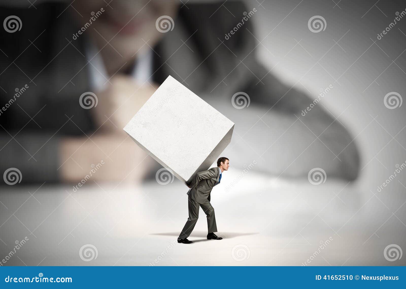 Heavy burden stock photo. Image of tired, businessman - 41652510