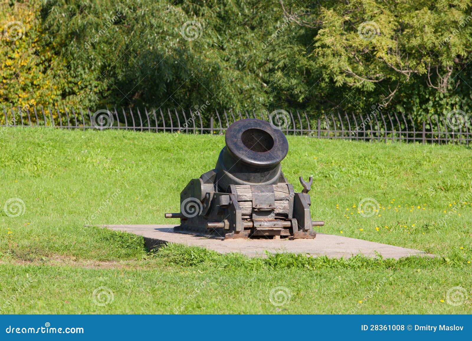 Heavy cannon stock photo. Image of tree, wars, metal - 28361008