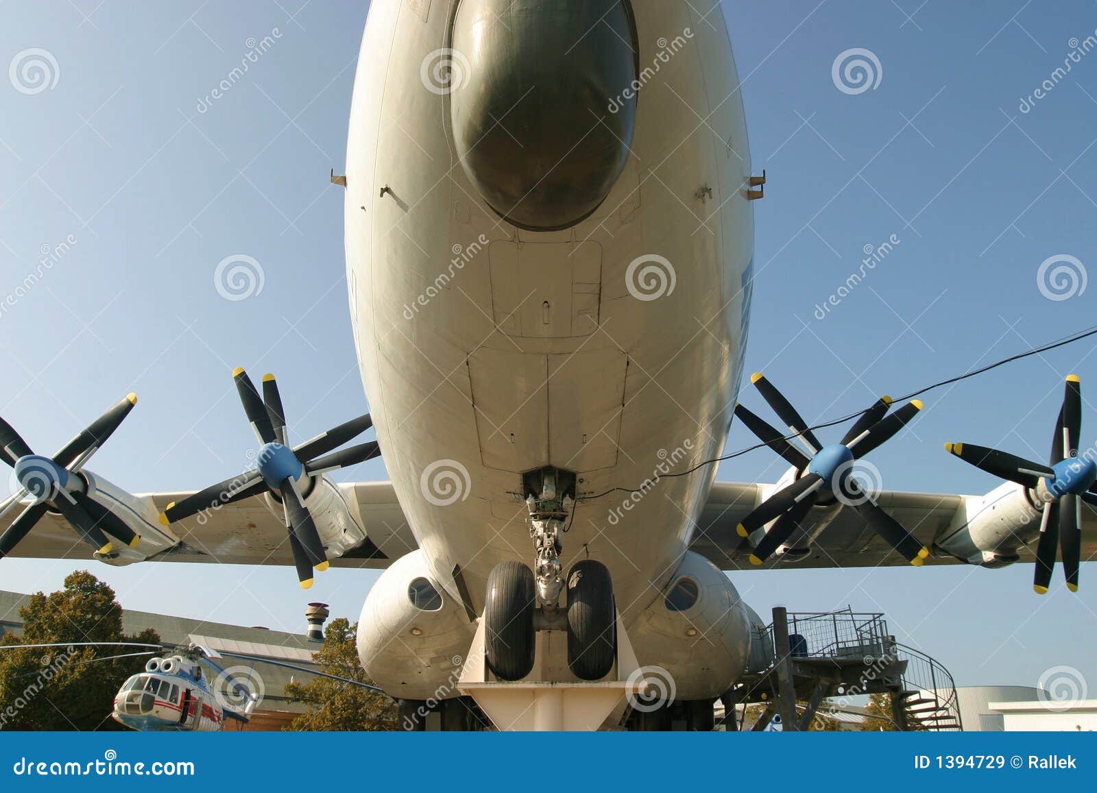 Heavy cargo plane stock image. Image of load, wing, prop - 1394729
