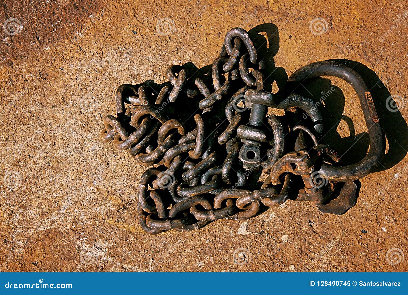 Heavy chain stock image. Image of background, steel - 128490745