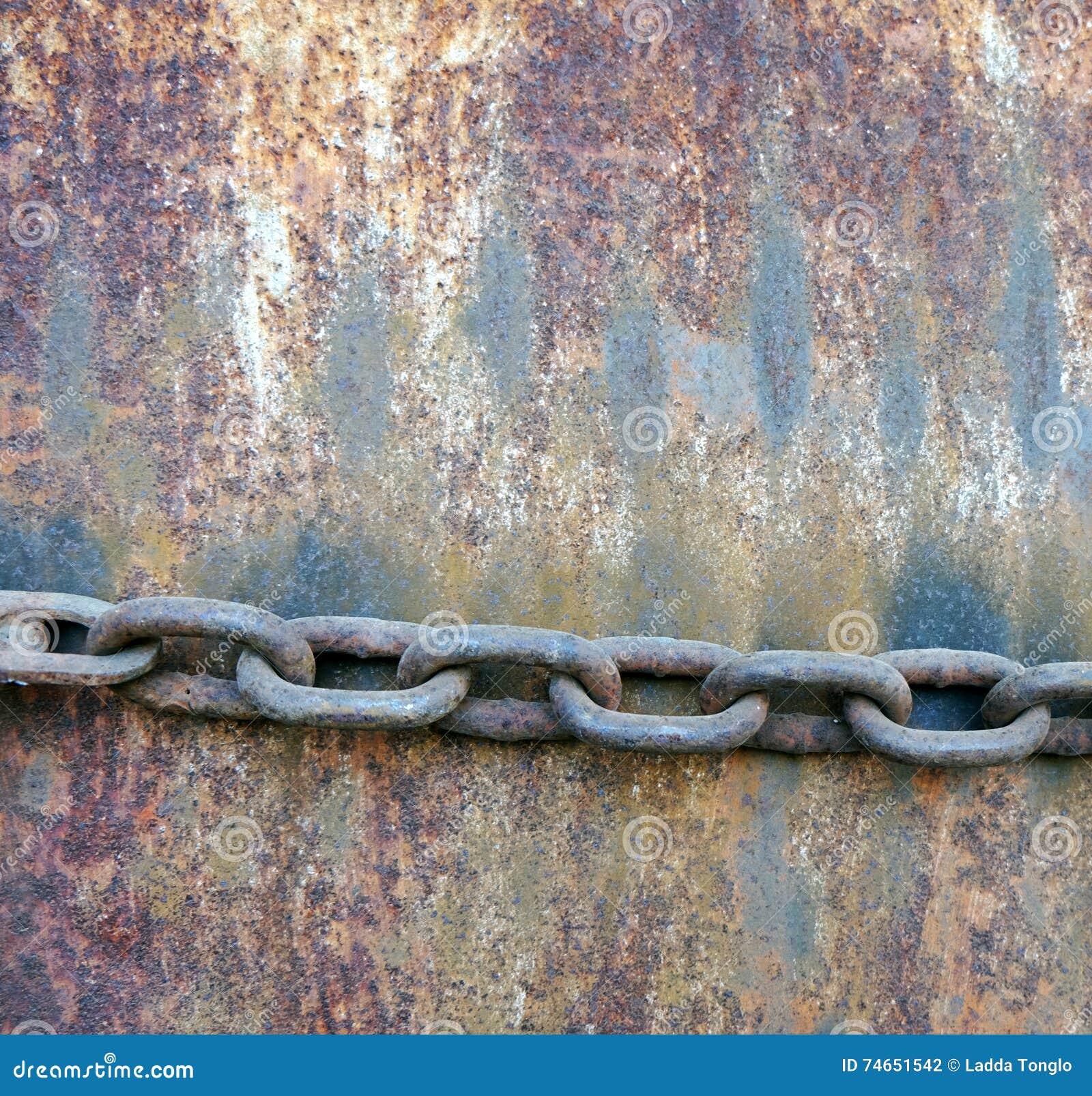 Heavy Chain on Grunge Metal Background and Texture Stock Photo - Image ...