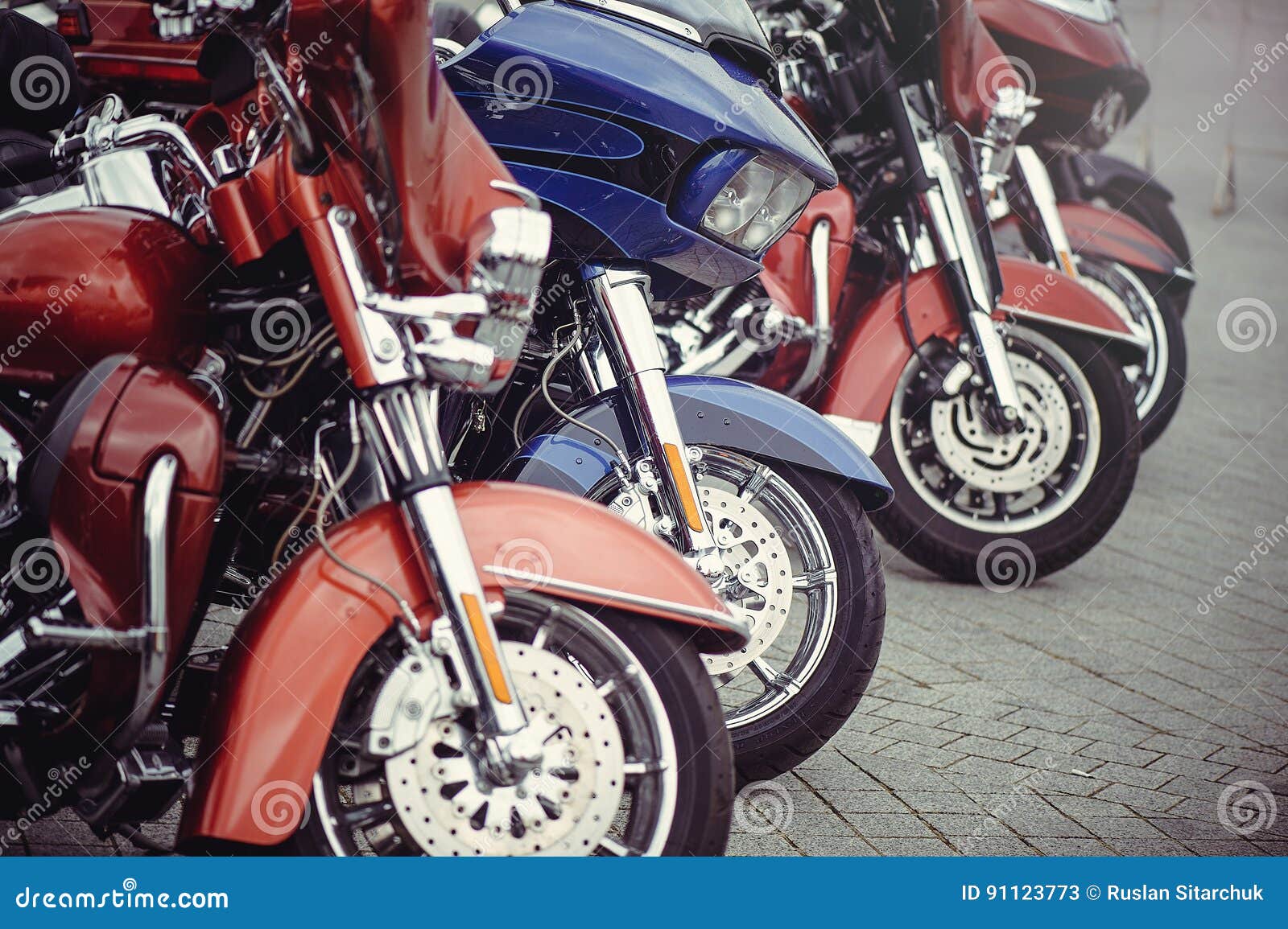 Heavy classic motorcycle stock image. Image of nature - 91123773