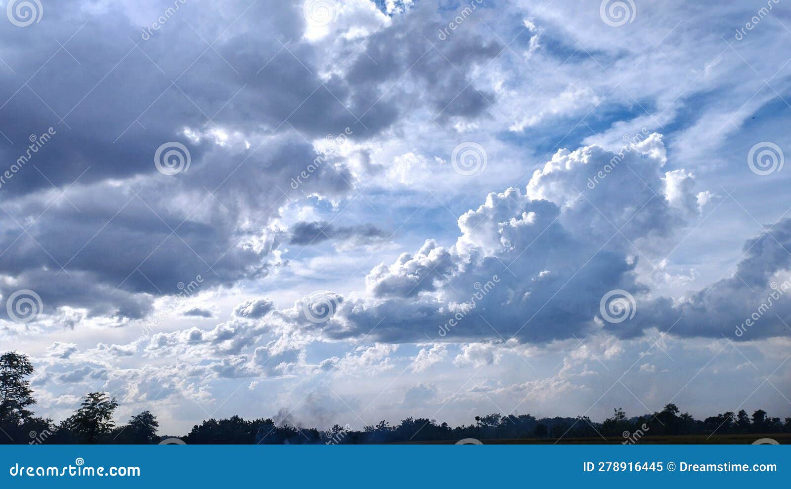 Heavy Cloud in the Blue Sky at Evening is so Beautiful Stock Image - Image of cloud, blue: 278916445
