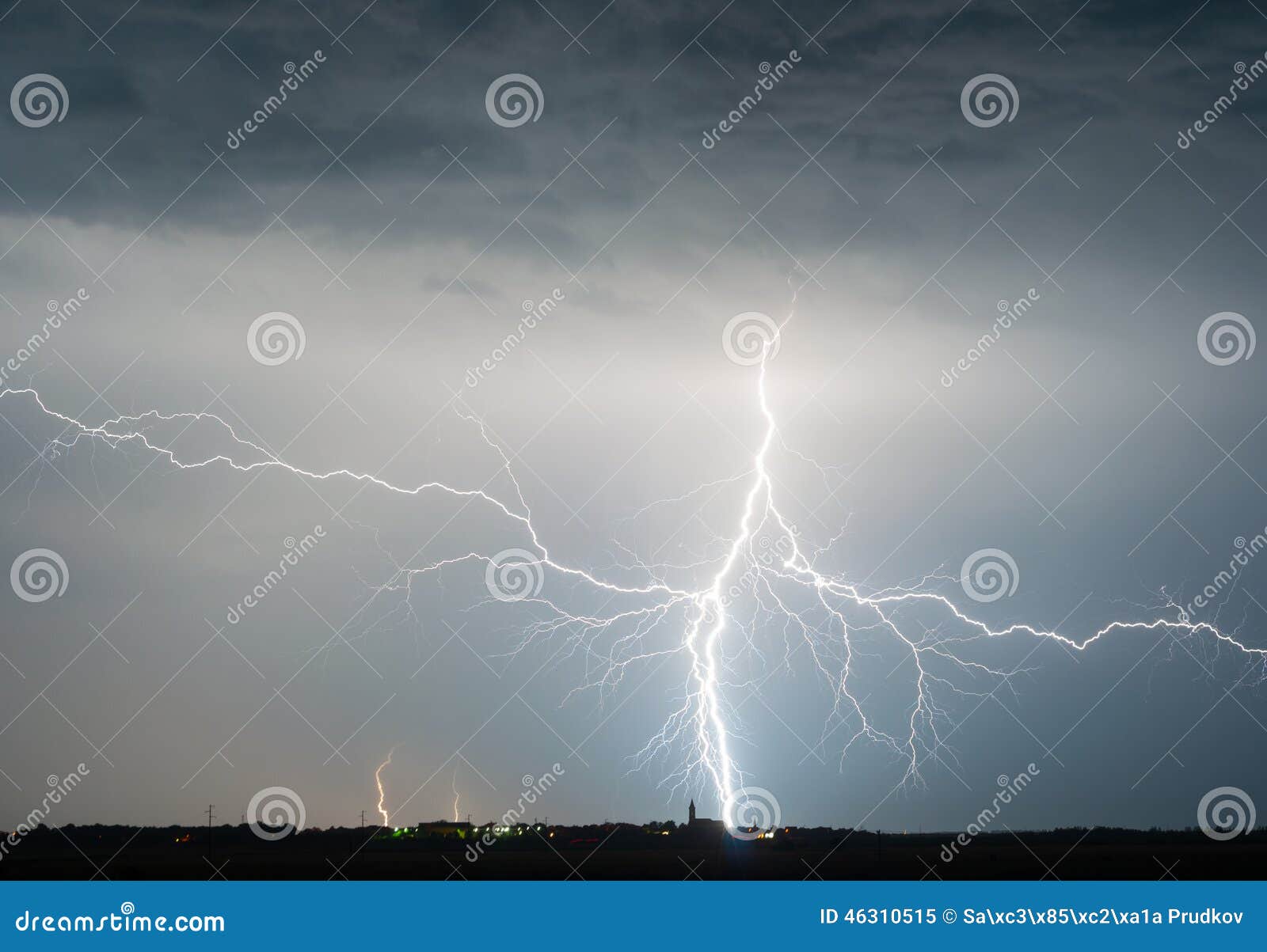 Heavy Clouds Bringing Thunder, Lightnings and Storm Stock Image - Image ...
