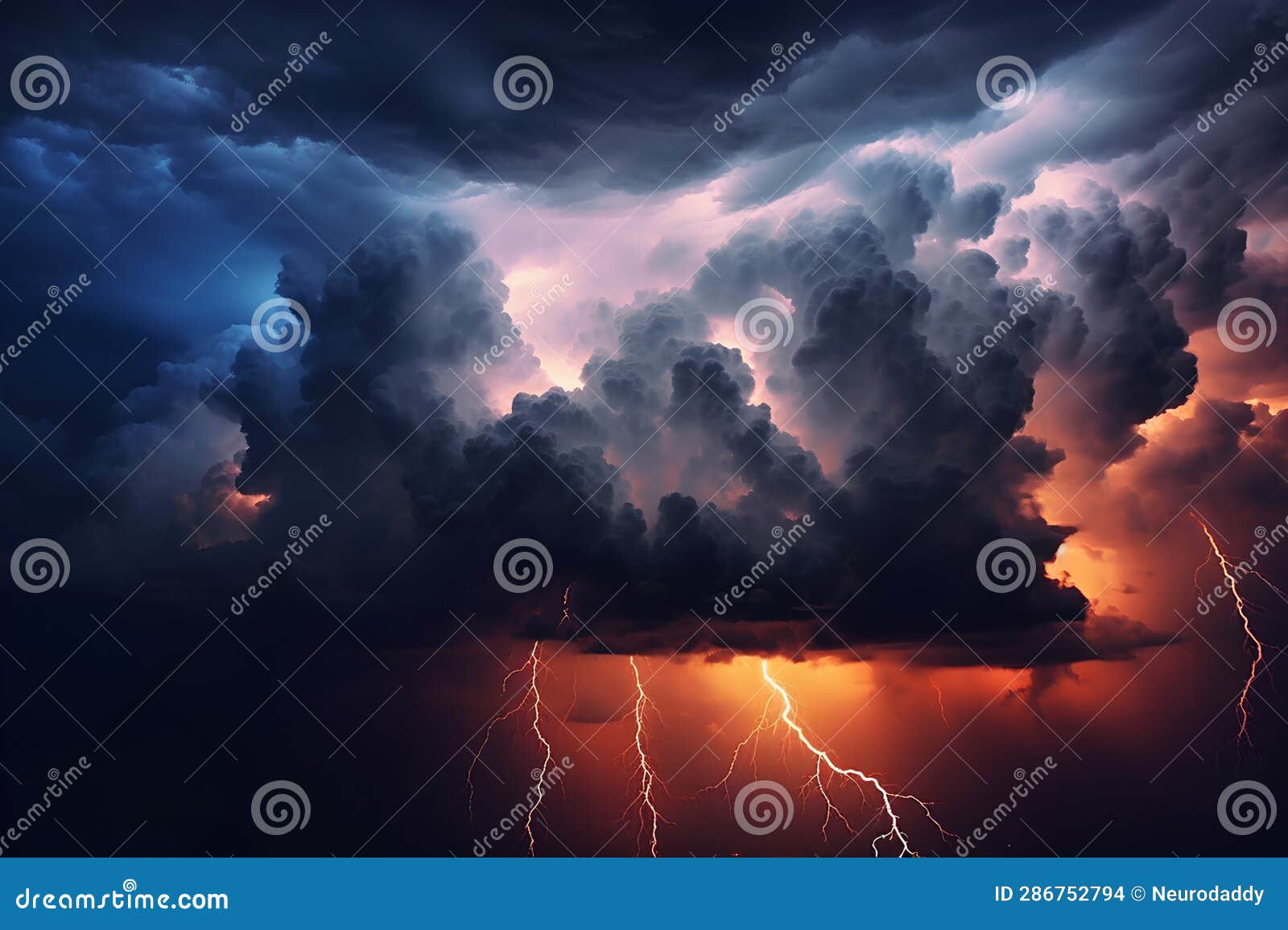Heavy Clouds Bringing Thunder, Lightnings and Storm Stock Illustration ... Heavy Clouds Bringing Thunder, Lightnings and Storm Stock Illustration ...