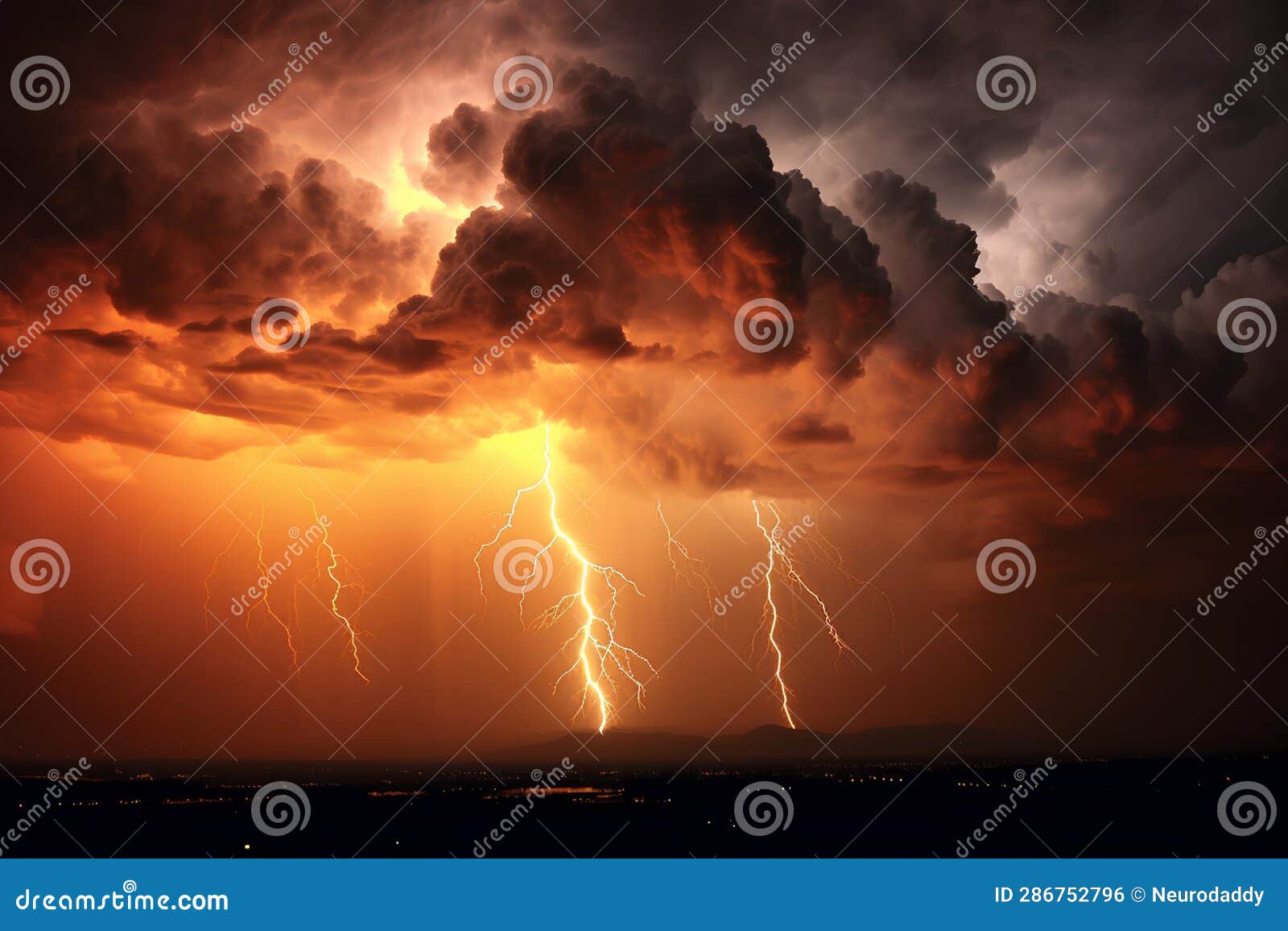 Heavy Clouds Bringing Thunder, Lightnings and Storm Stock Illustration ... Heavy Clouds Bringing Thunder, Lightnings and Storm Stock Illustration ...