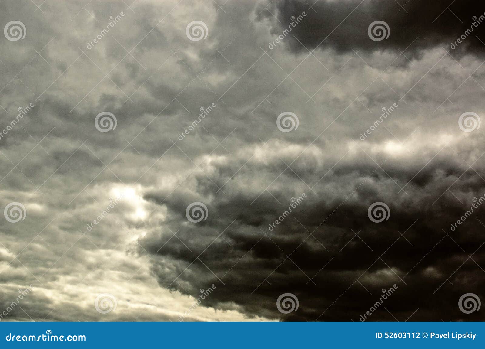 Heavy clouds stock photo. Image of cloudscape, heavy - 52603112