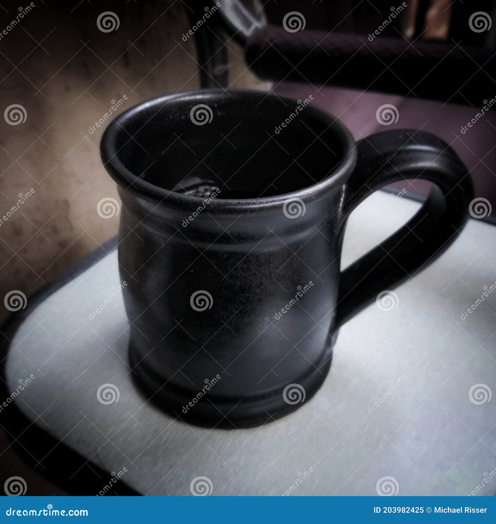Heavy Coffee Mug stock image. Image of porcelain, white - 203982425