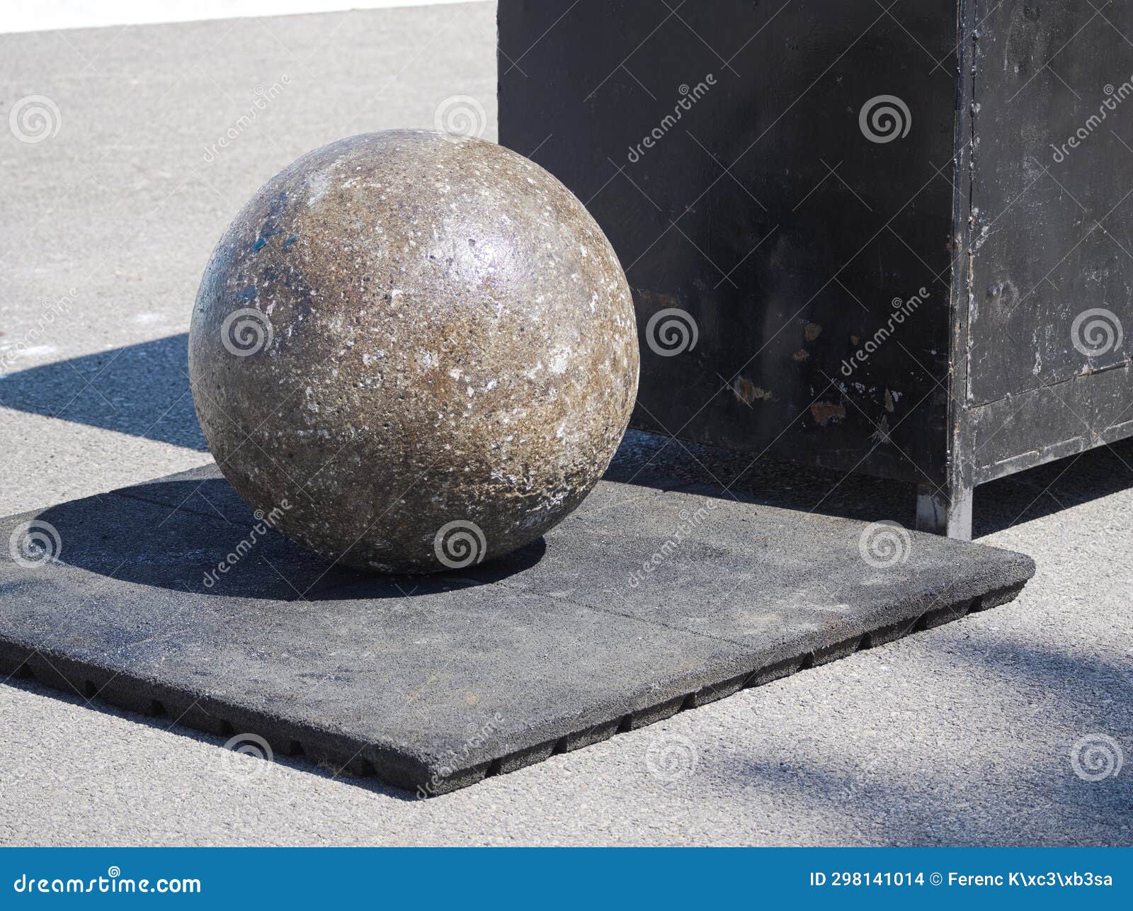 Heavy Concrete Ball stock photo. Image of contest, strength - 298141014