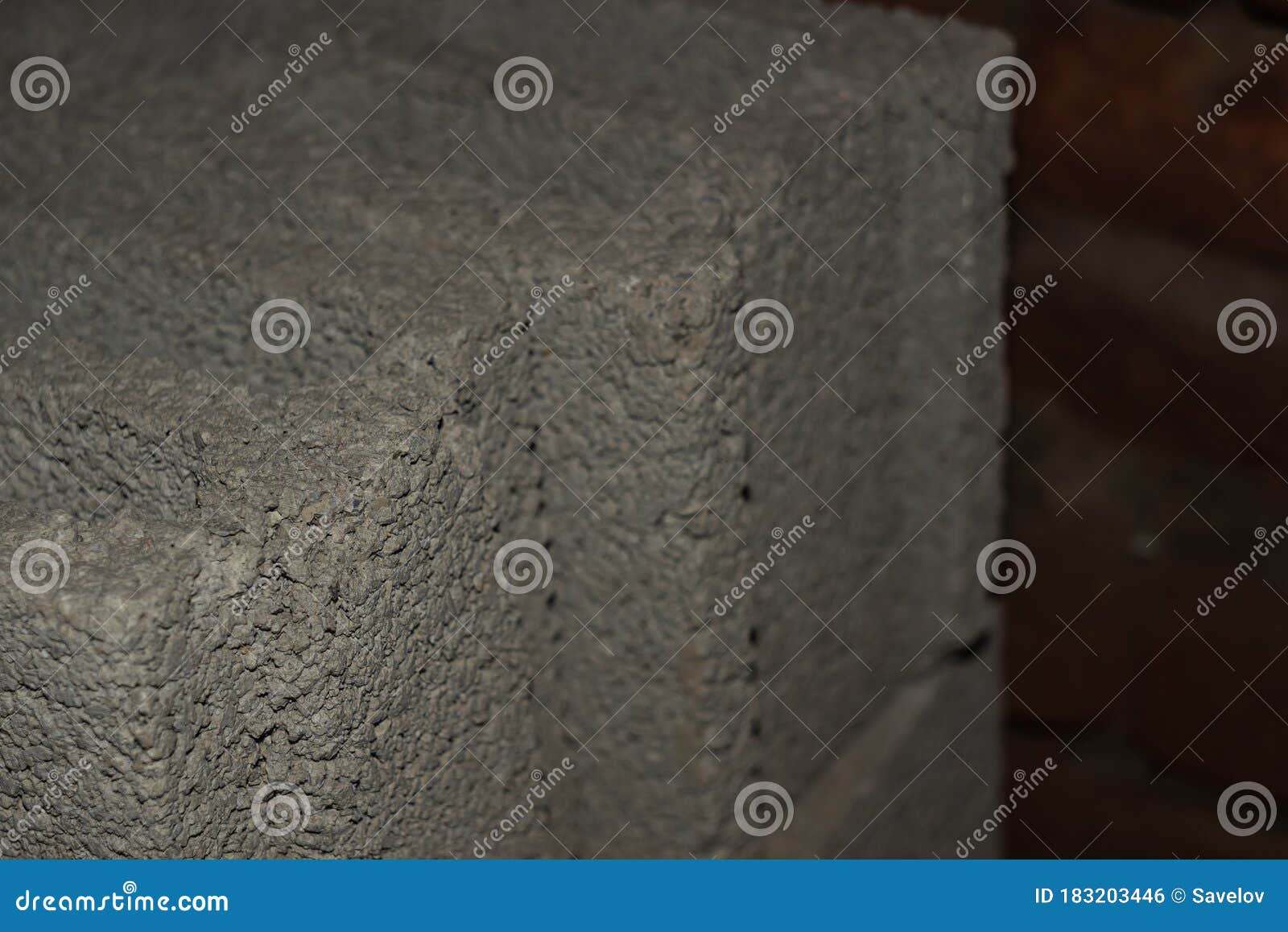 Heavy Concrete Building Block is Close Stock Photo - Image of concrete ...