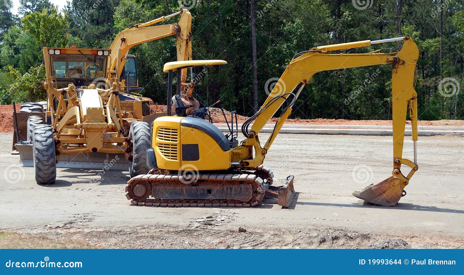 Heavy Construction Equipment Stock Photo - Image of diggers, digging ...