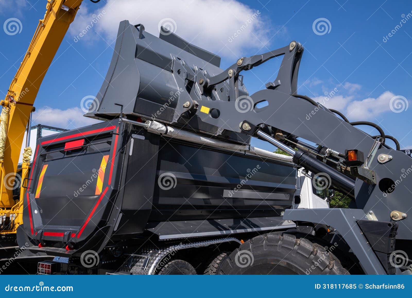 Heavy Construction Machines during a Work Stock Image - Image of ...