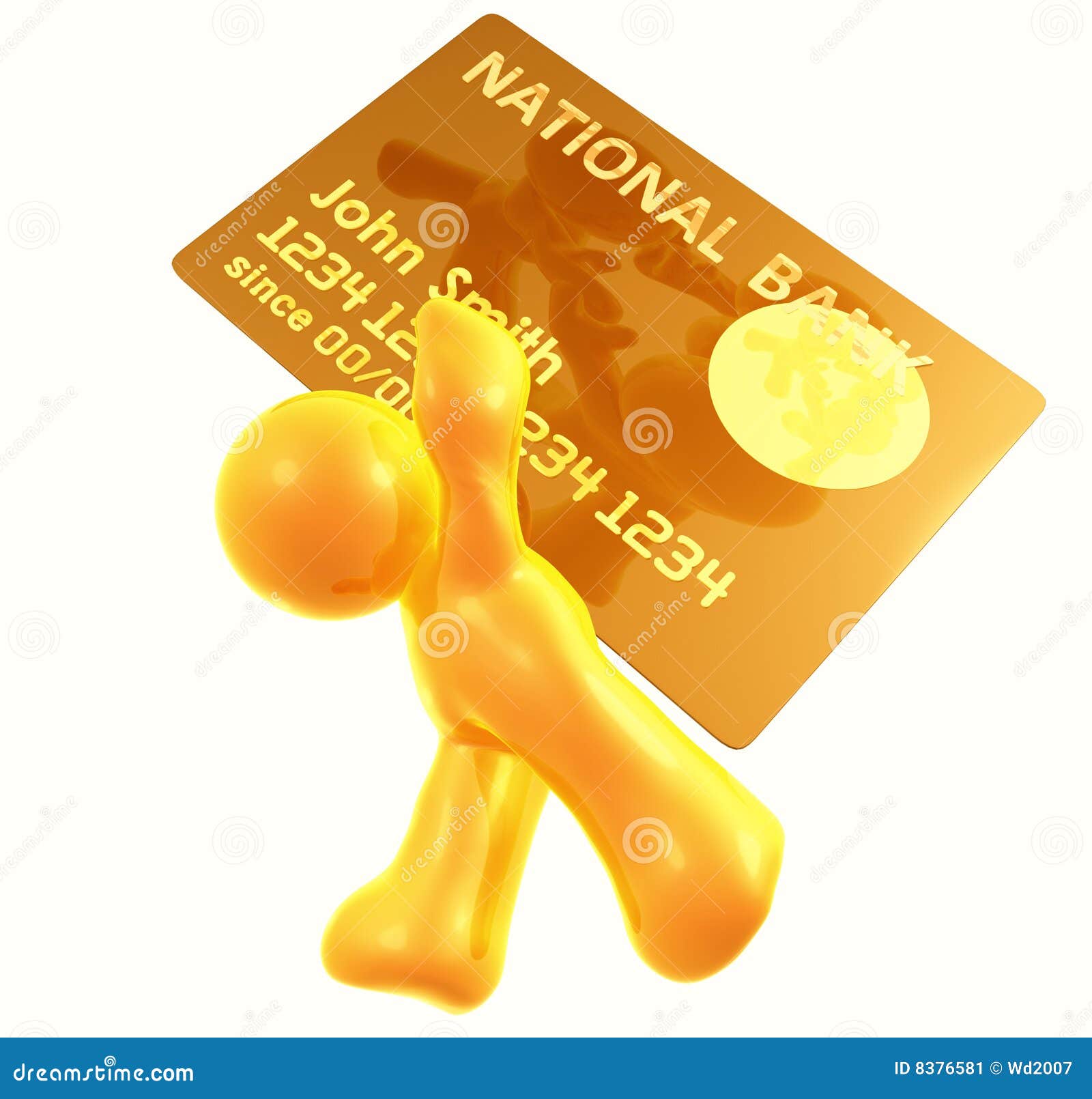 Heavy Credit Card Transactions Stock Illustration - Illustration of ...