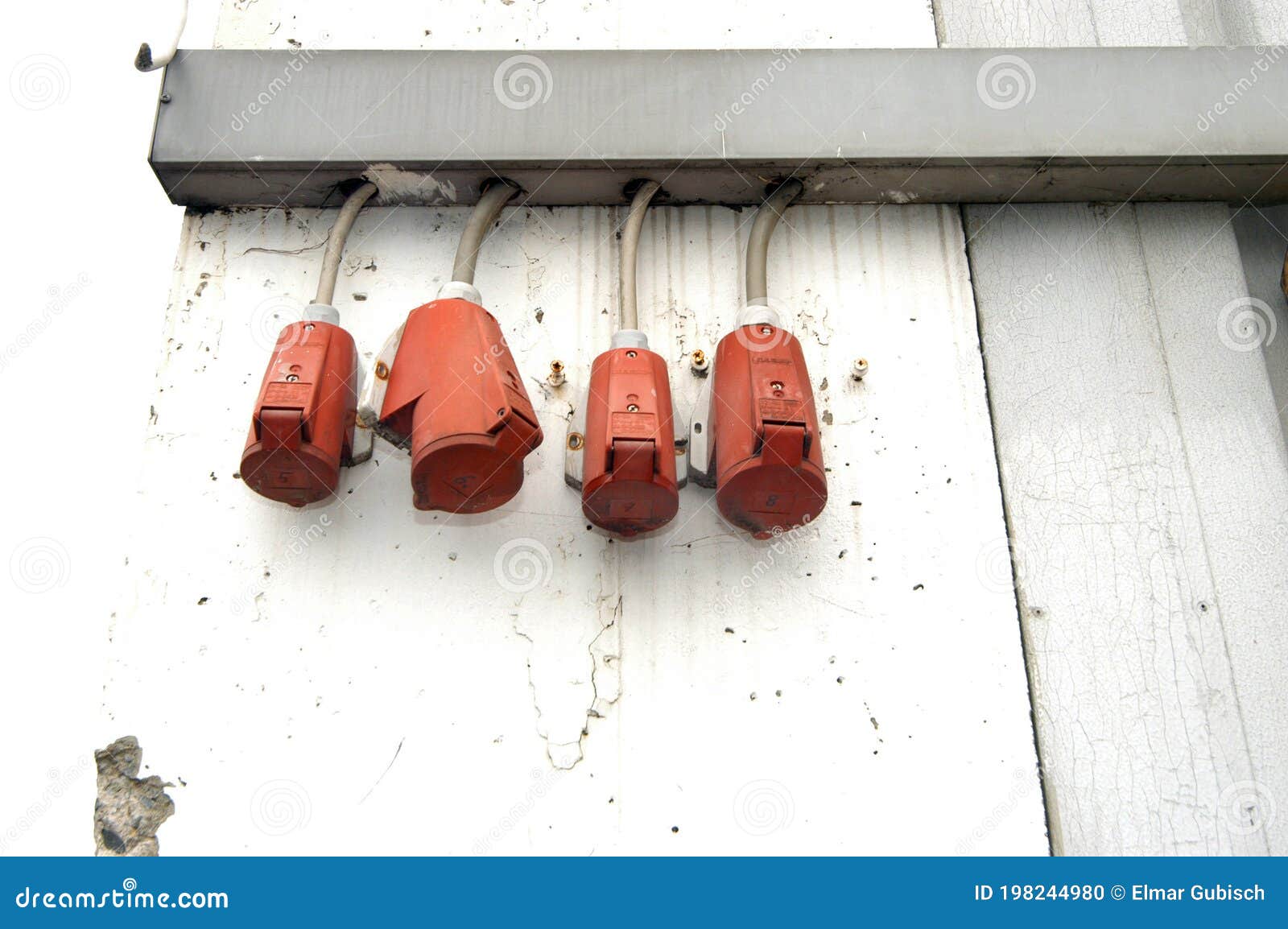 Heavy Current Power Plug and Cable Stock Photo - Image of electrical ...
