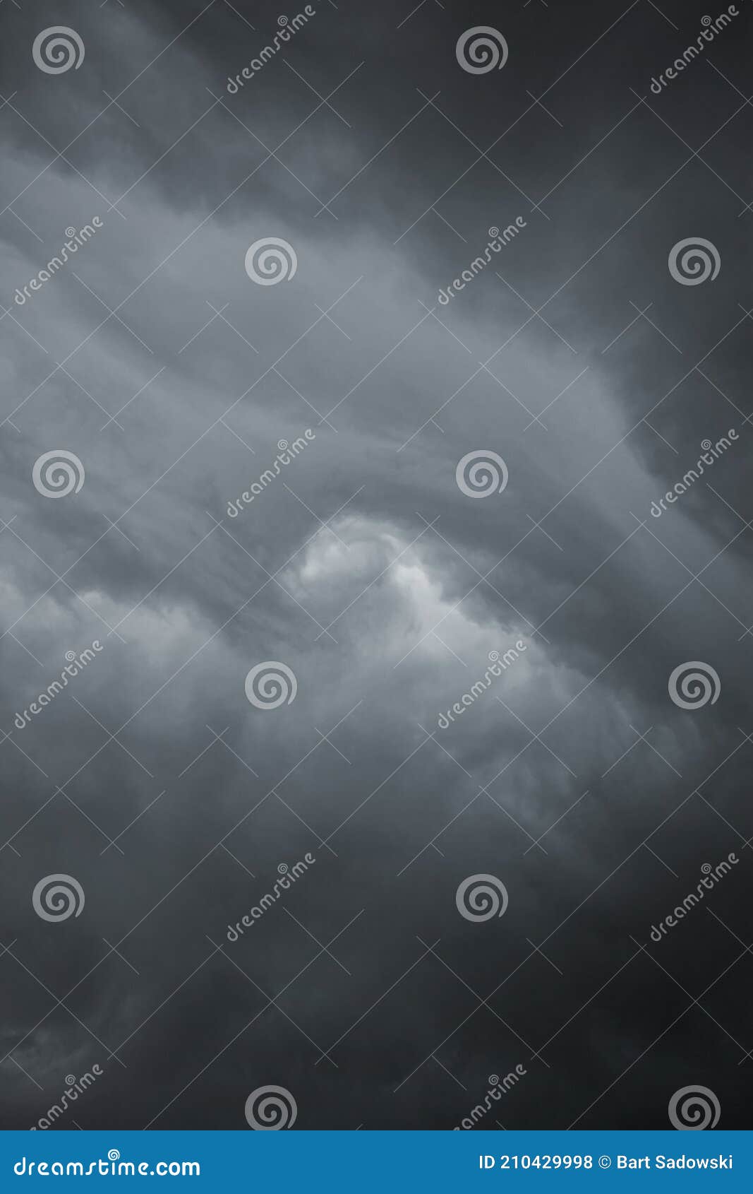 Storm Clouds with Twisting Air Masses Stock Photo - Image of ...